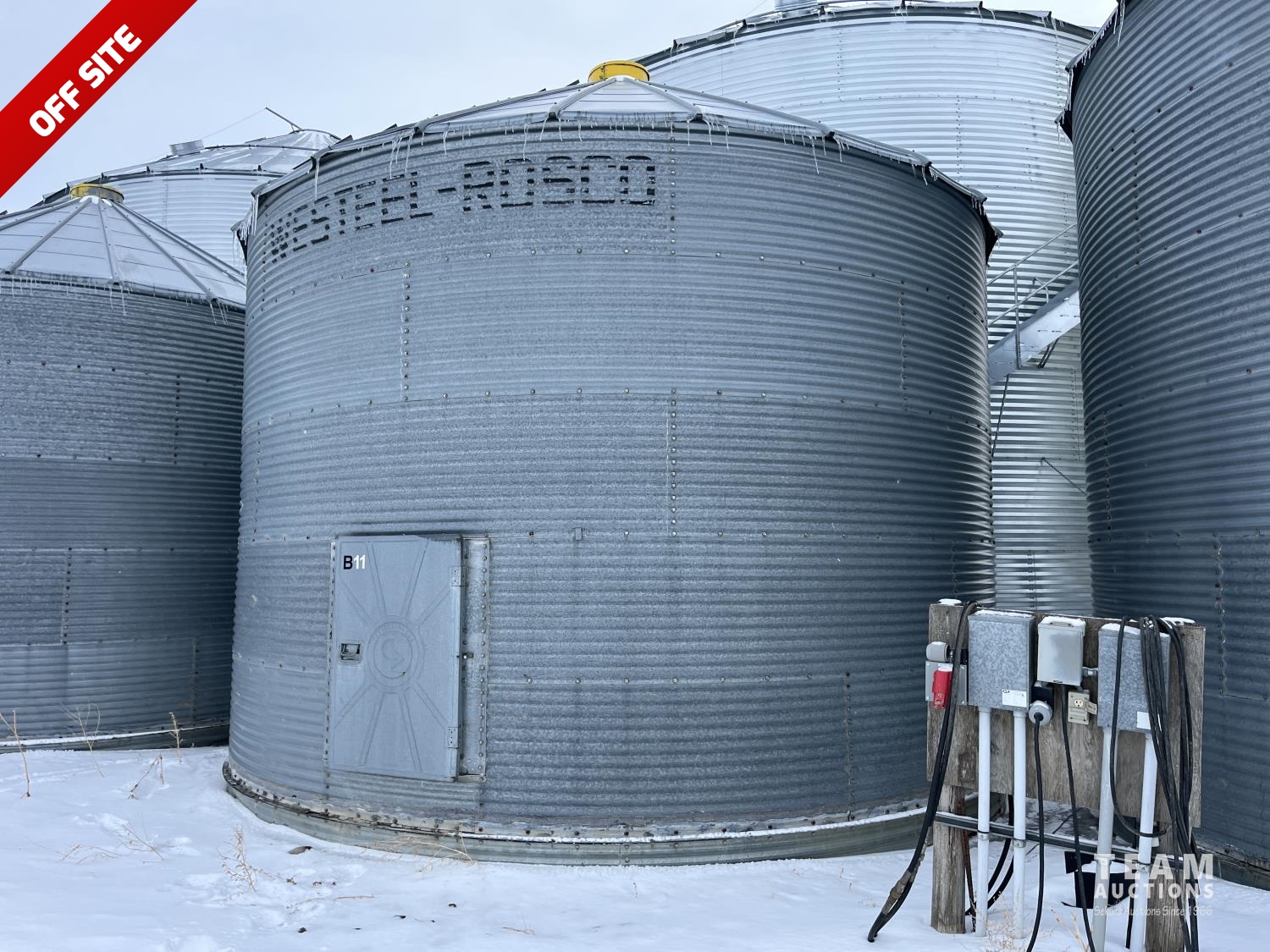Westeel Rosco 19 Ft 5 Ring Flat Bottom Bin [24CA02038-012] | Team Auctions