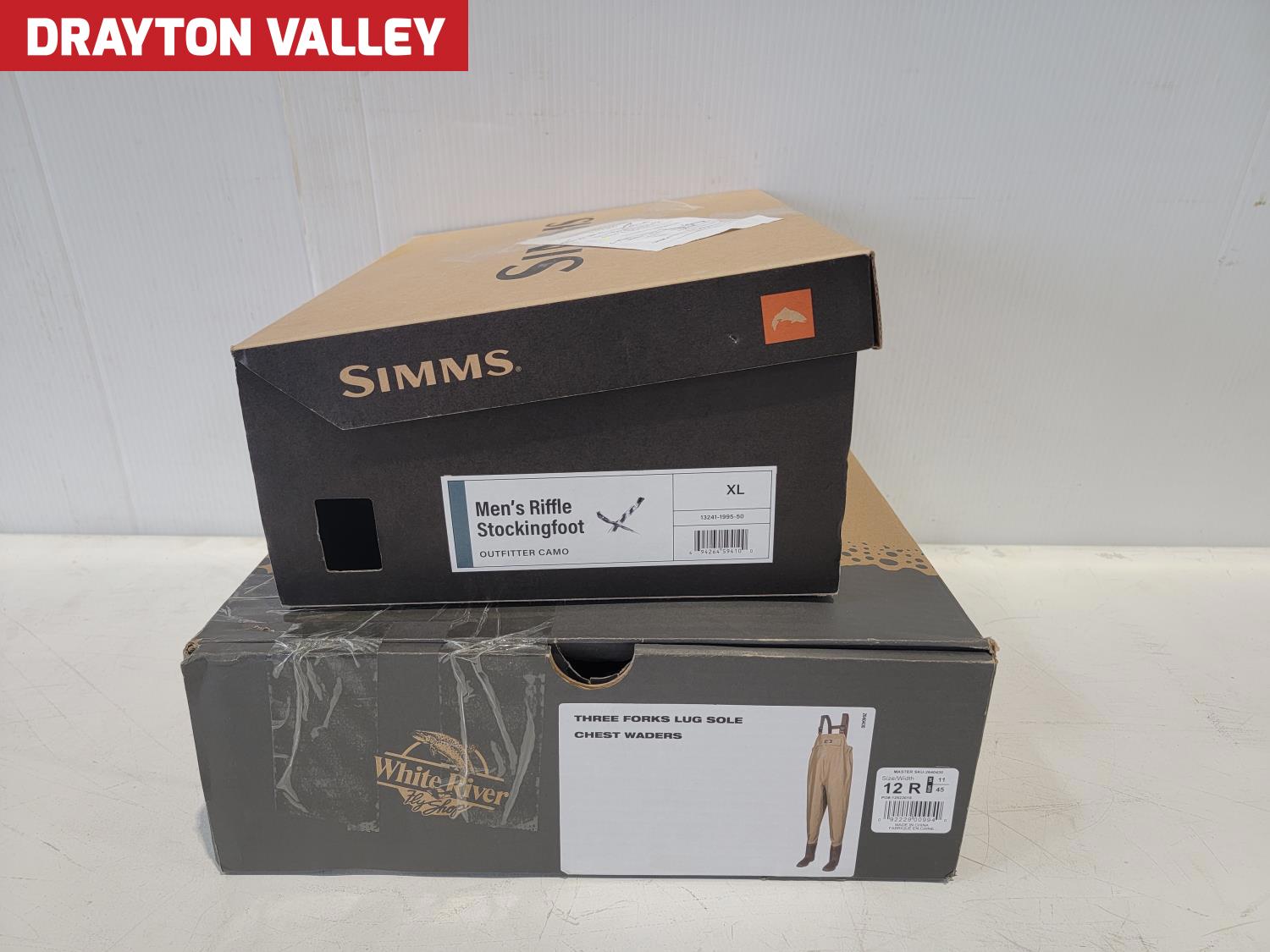 White River Size 12R Chest Waders and Simms XL Waders [25JD10977-052 ...