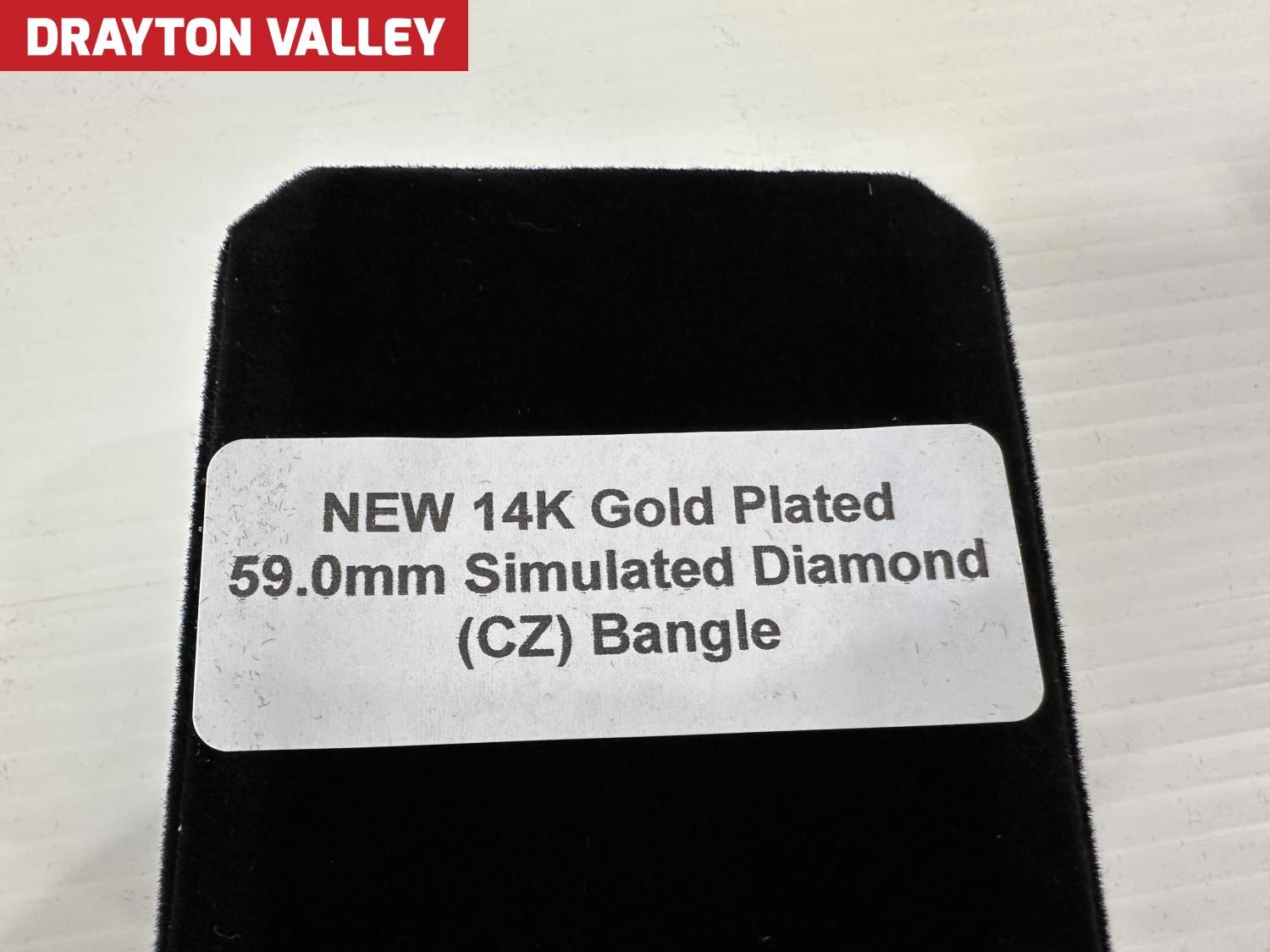 Smartlife 14K Gold Plated 59.0 mm Simulated Diamond (CZ) Bangle (Unused ...