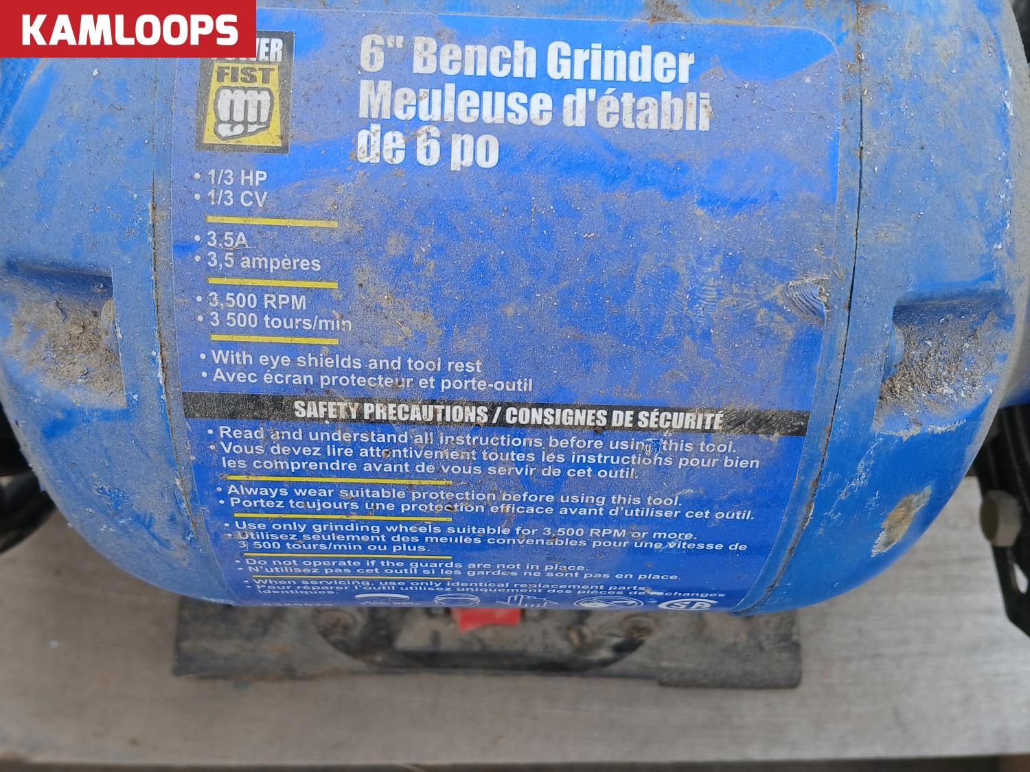 (2) Bench Grinders [25KG32010-029] | Team Auctions