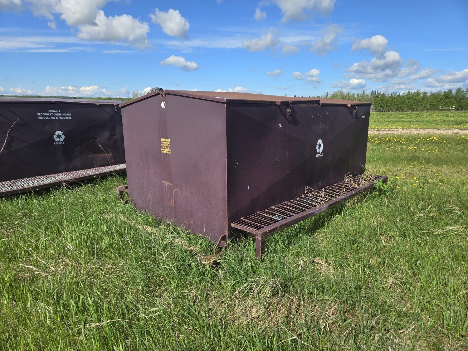 Secondary Containment Oil and Filter Bin [24FO08001-067] | Team Auctions