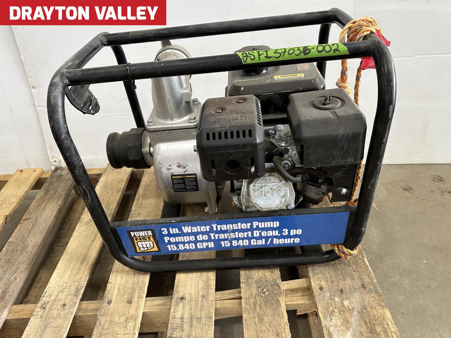 Powerfist 3 Inch Water Transfer Pump [25FI37036-002] | Team Auctions