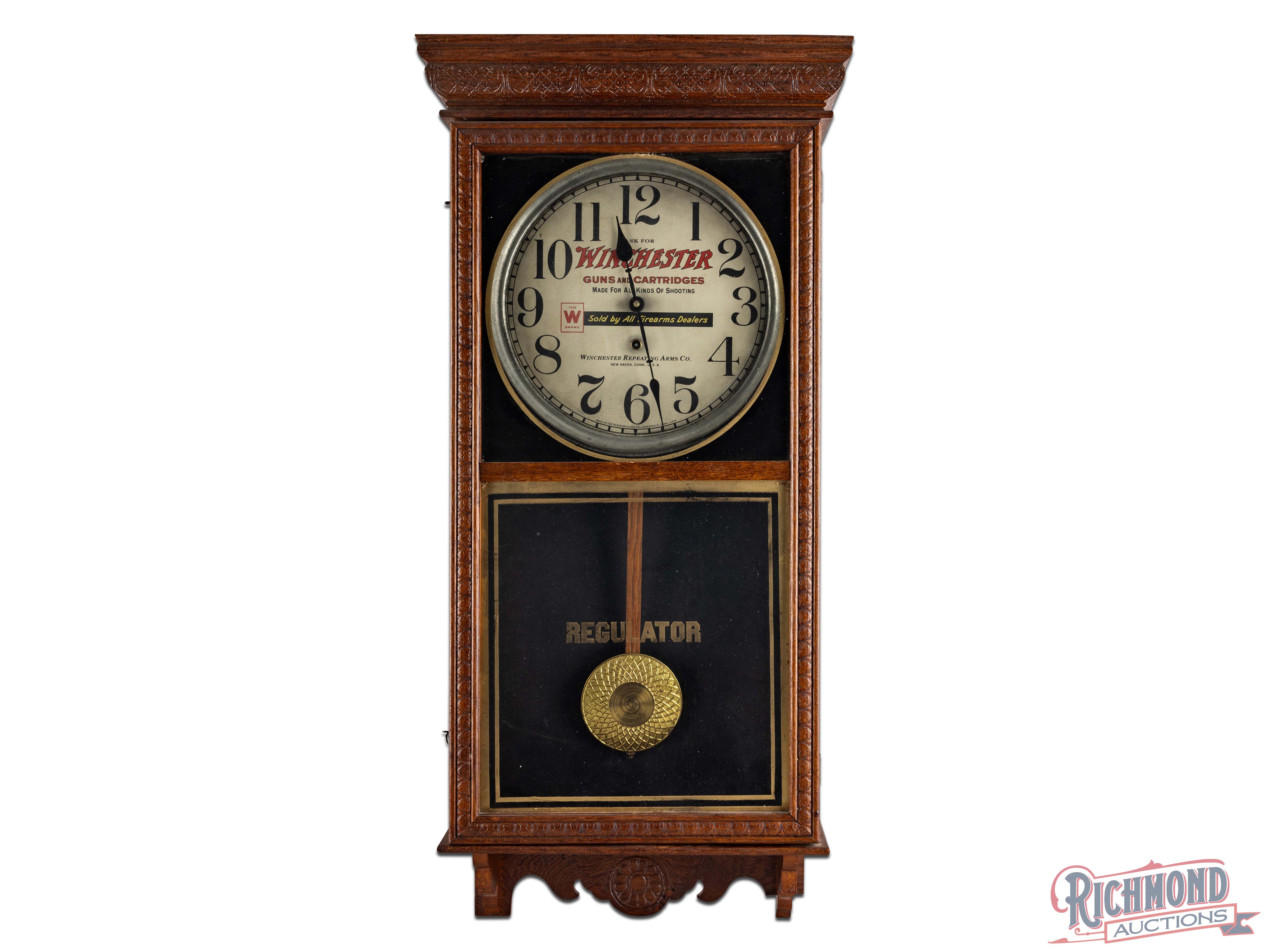 Vintage Sessions Wall Clock With Winchester Clock Face | Richmond Auctions