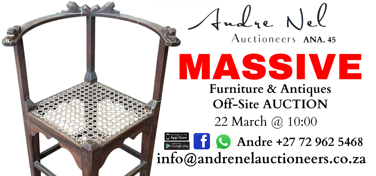 Furniture & Antiques Off-Site Auction - 22 March 2025 | André Nel ...