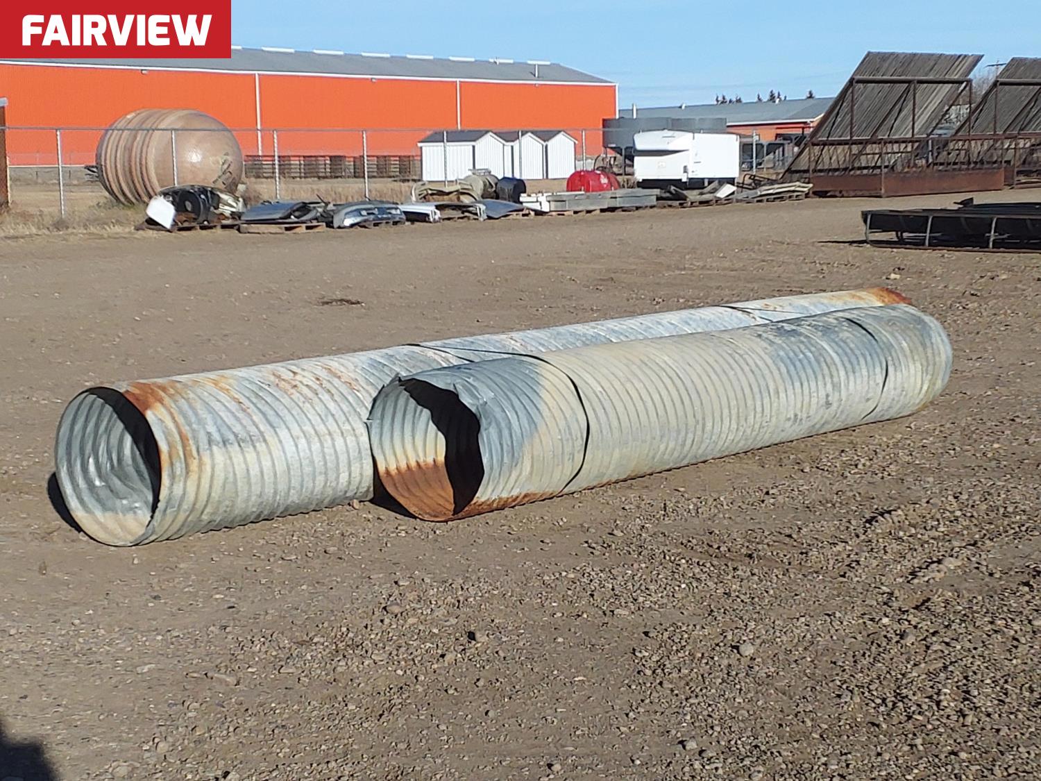 (2) 23 Inch Culverts, 13 and 19.5 Ft Long [25KC07025-005] | Team Auctions