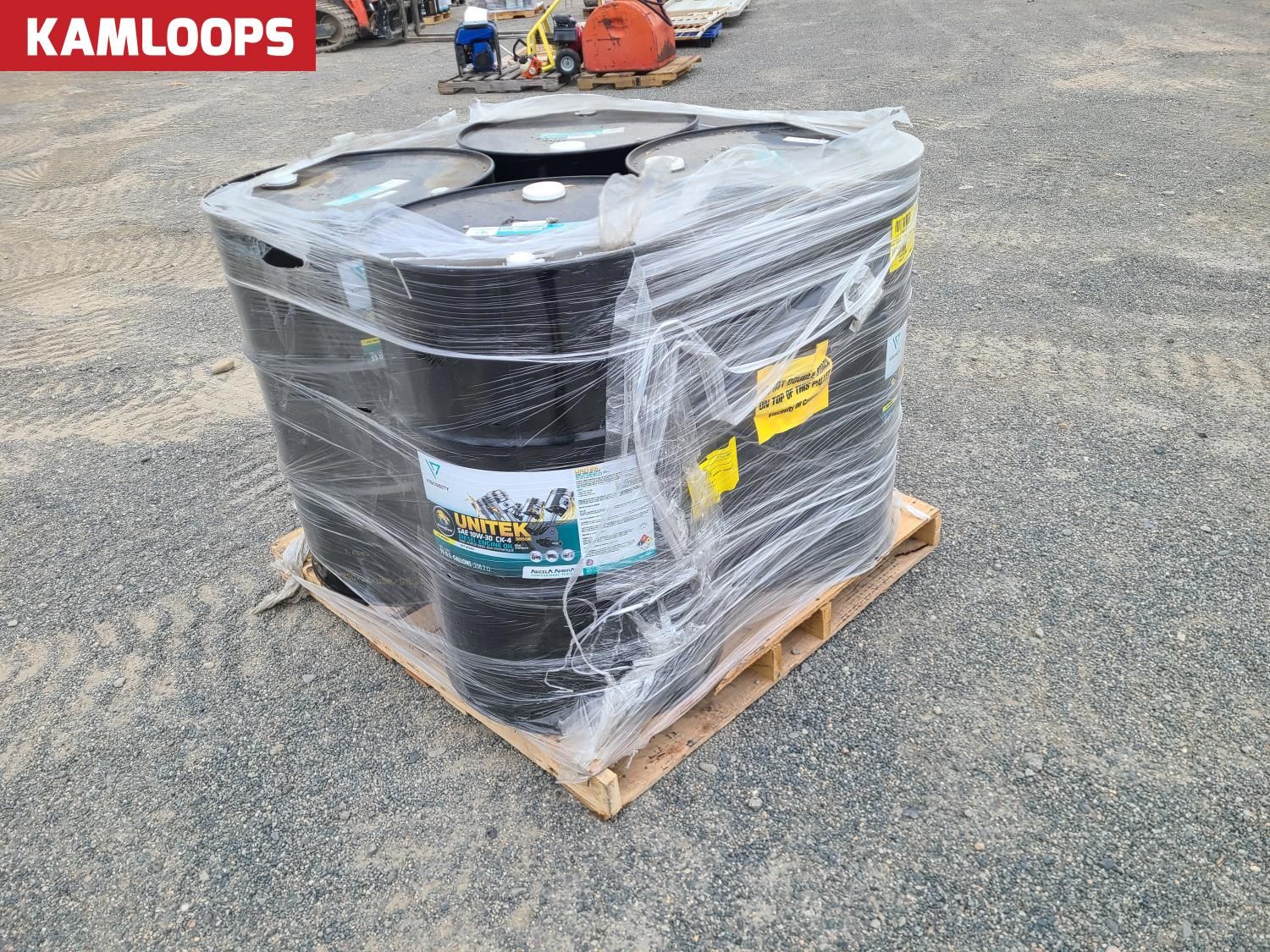 (4) 55 Us Gallon Drums of UNITEK SAE 10W30 CK-4 Diesel Engine Oil ...