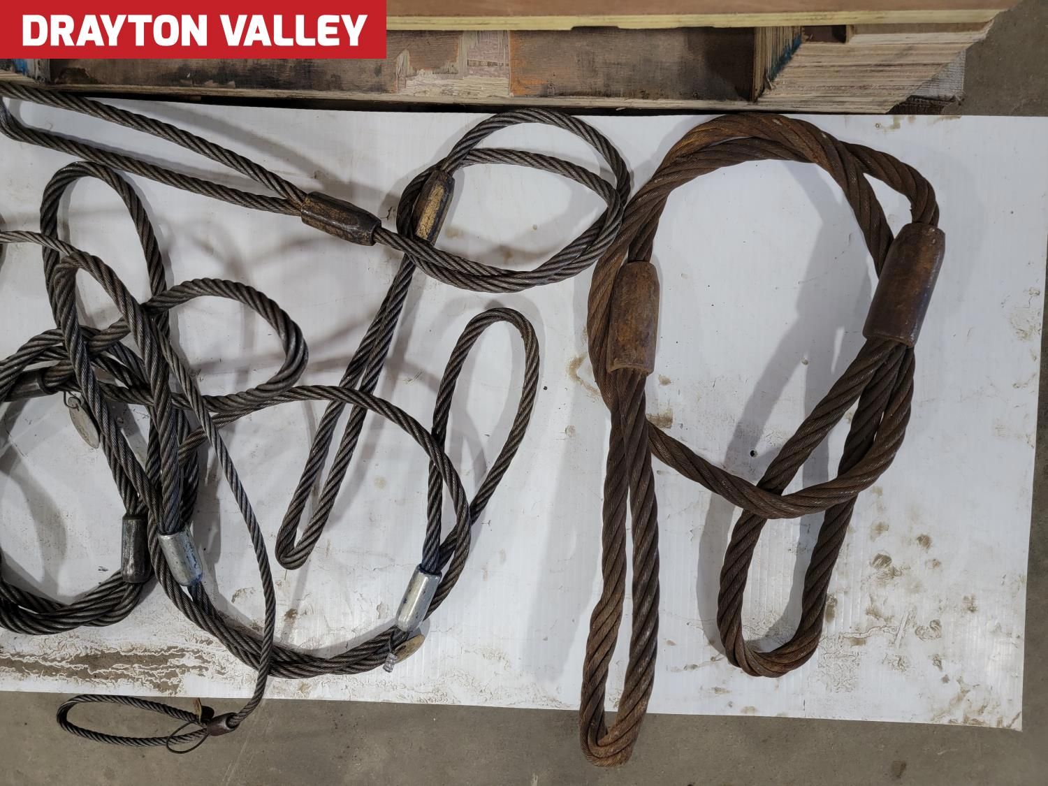 Qty of Light Truck Chains, Cable Lifting Slings and Assorted Chains [25JD10013-014] | Team Auctions