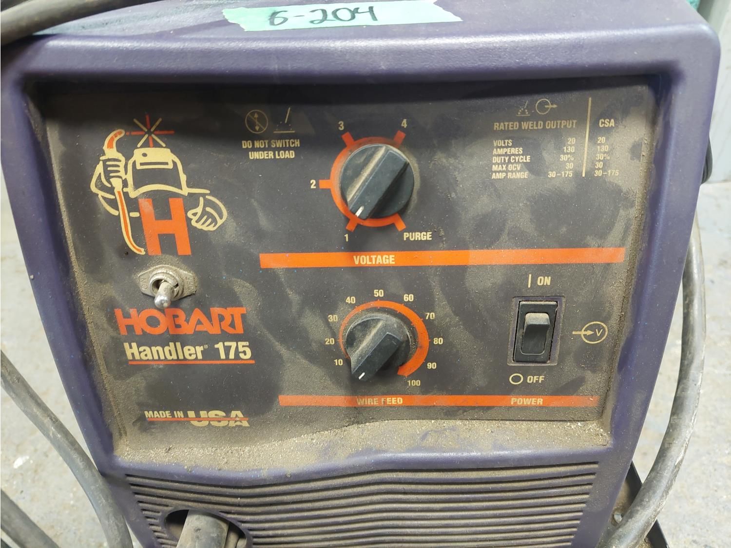 Hobart Handler 175 Mig Welder w/ Angle Grinder [24JH02006-204] | Team ...