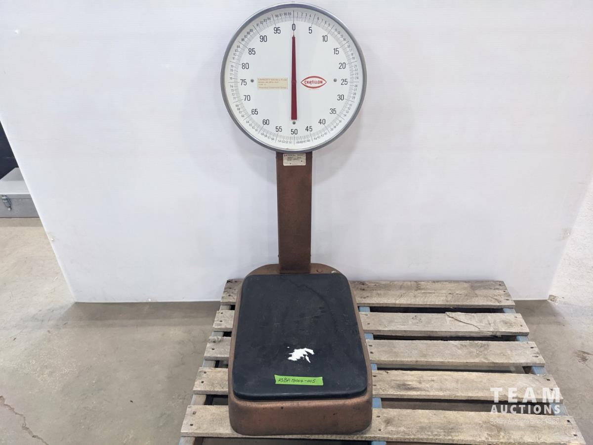 Chatillion 100 lb Floor Scale [23BA18004-005] | Team Auctions