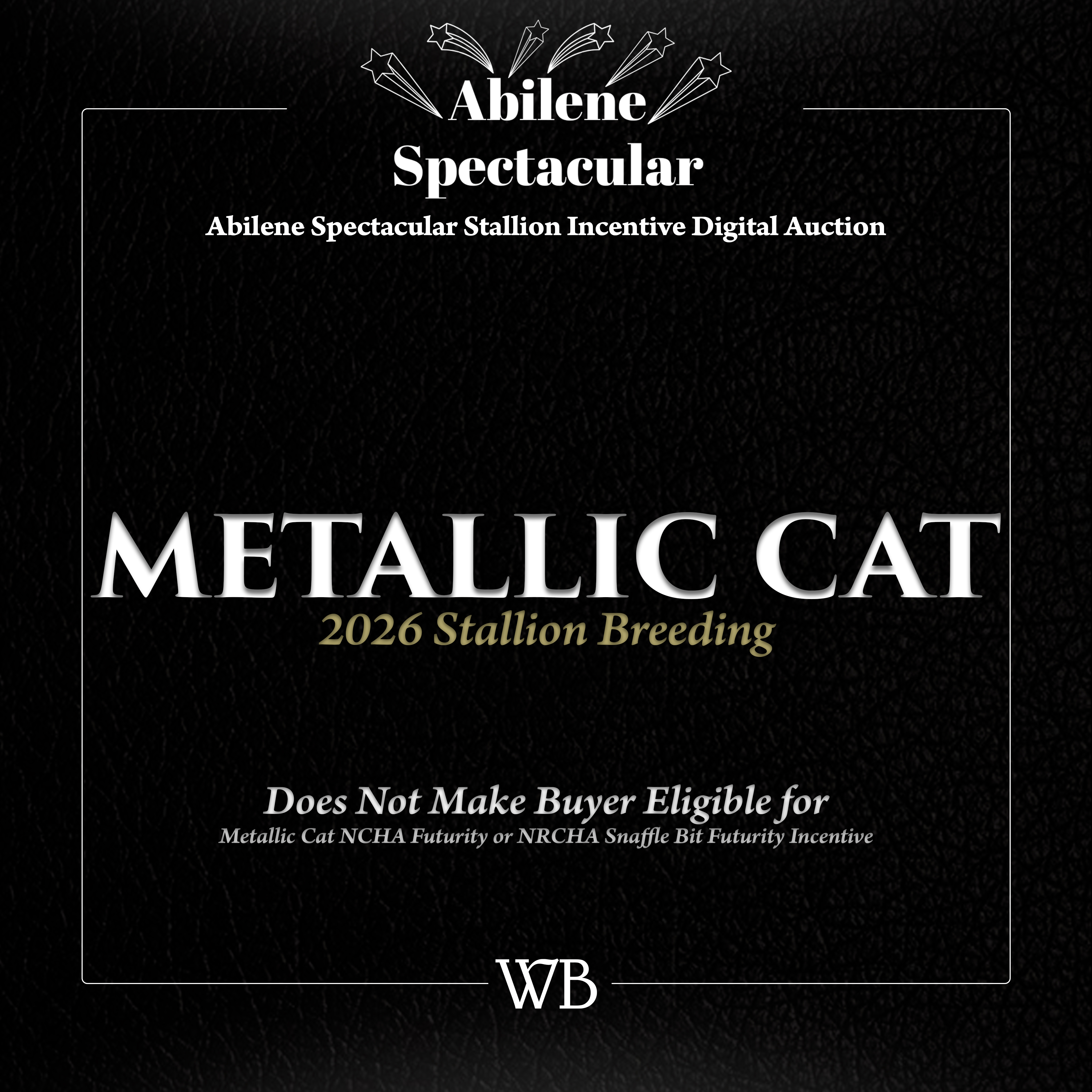 2026 Breeding - METALLIC CAT | Western Bloodstock