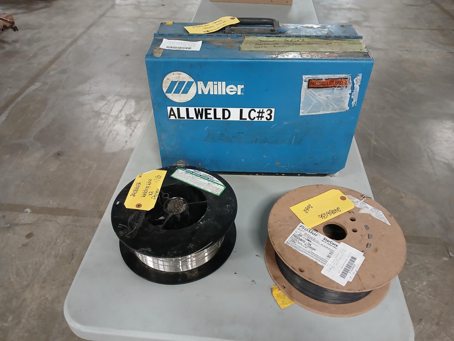 Miller Wire Feeder and Wire Spools [25DJ32998-140] | Team Auctions