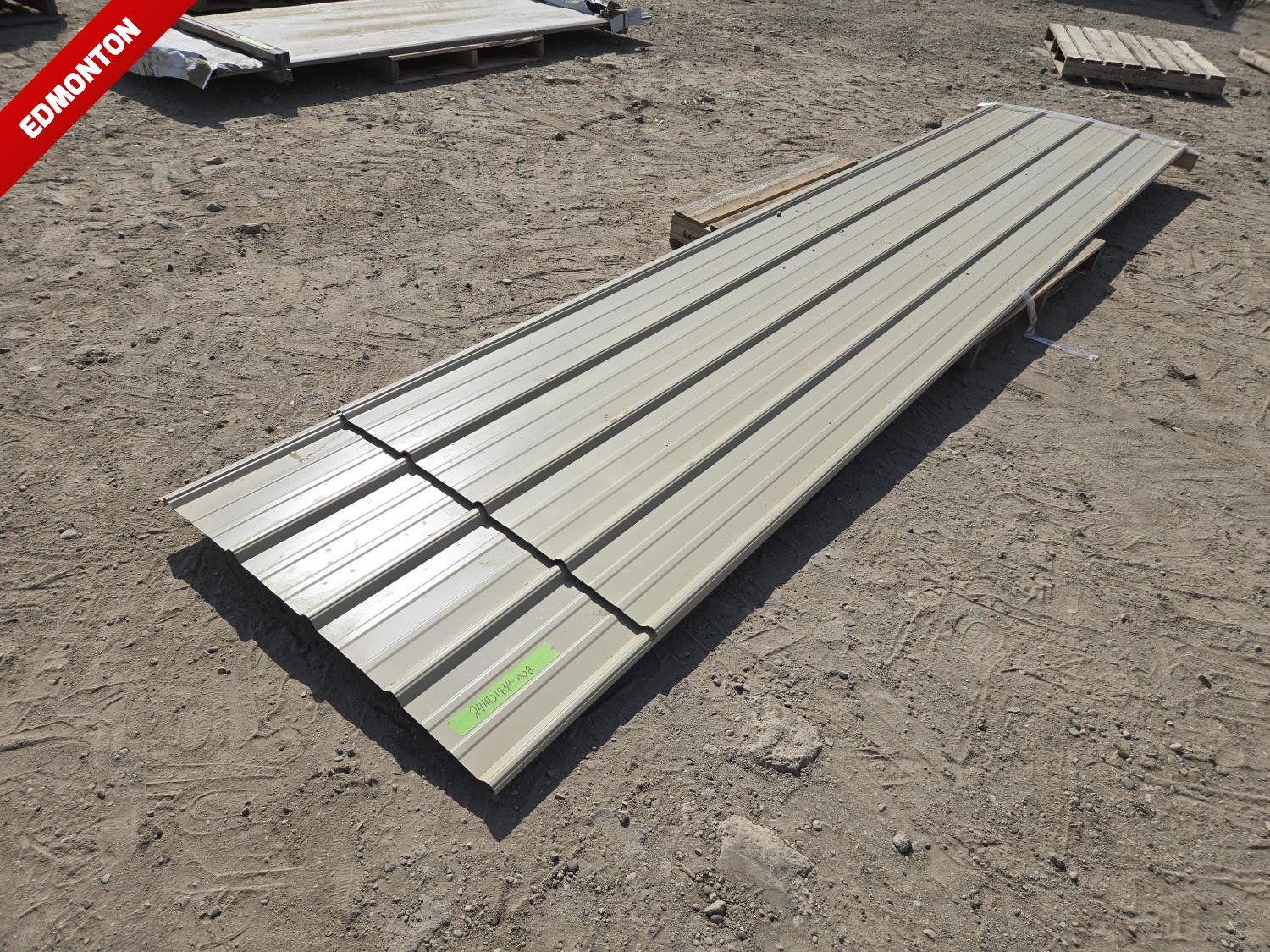 (8) Tan 36 Inch X 14 Ft V Rib Metal Cladding (Unused) [24HD18034-002 ...