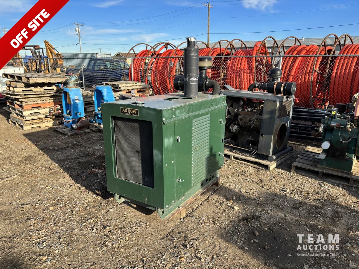 2014 Arrow Engine Company A-54 Natural Gas Engine On Skid (Inoperable ...