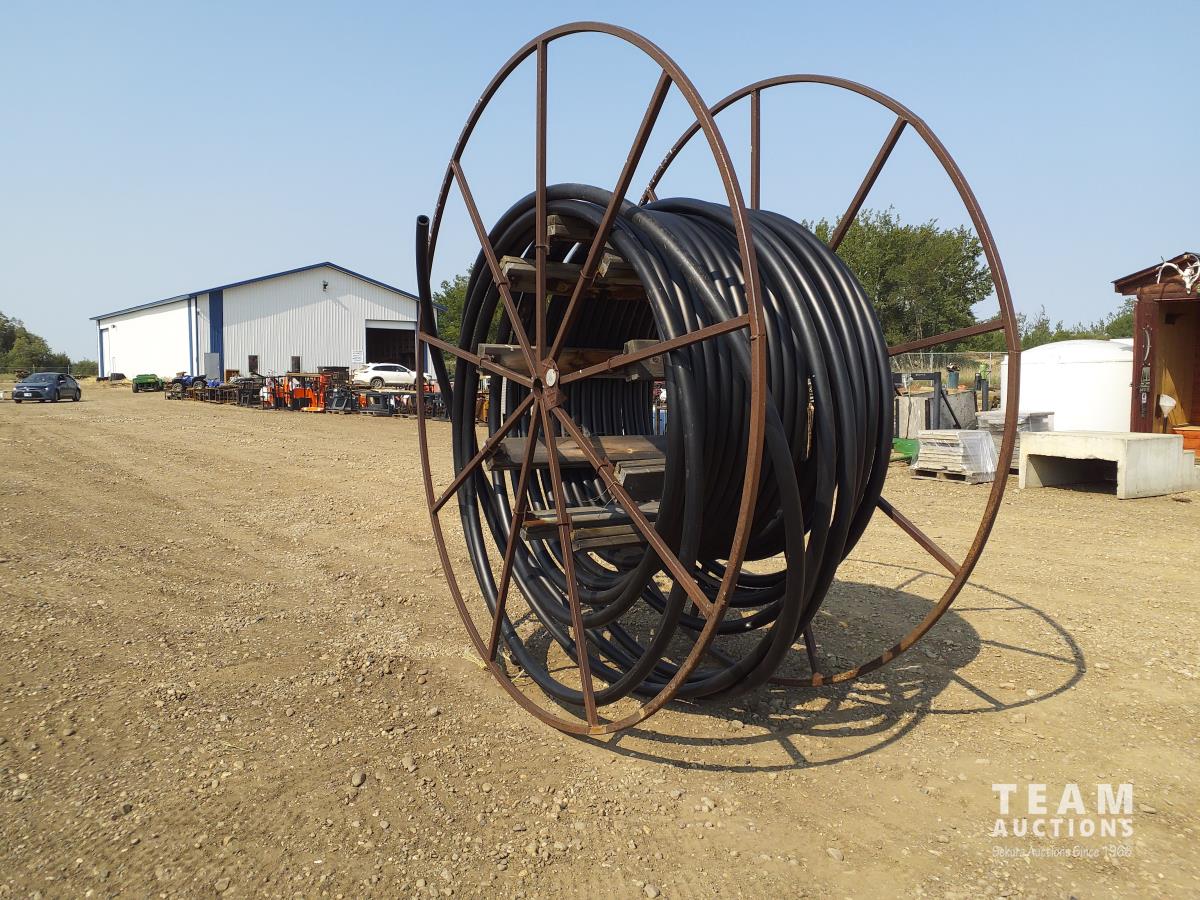 Assortment of Black Pex Pipe On Steel Reel [23IA07018-086] | Team Auctions