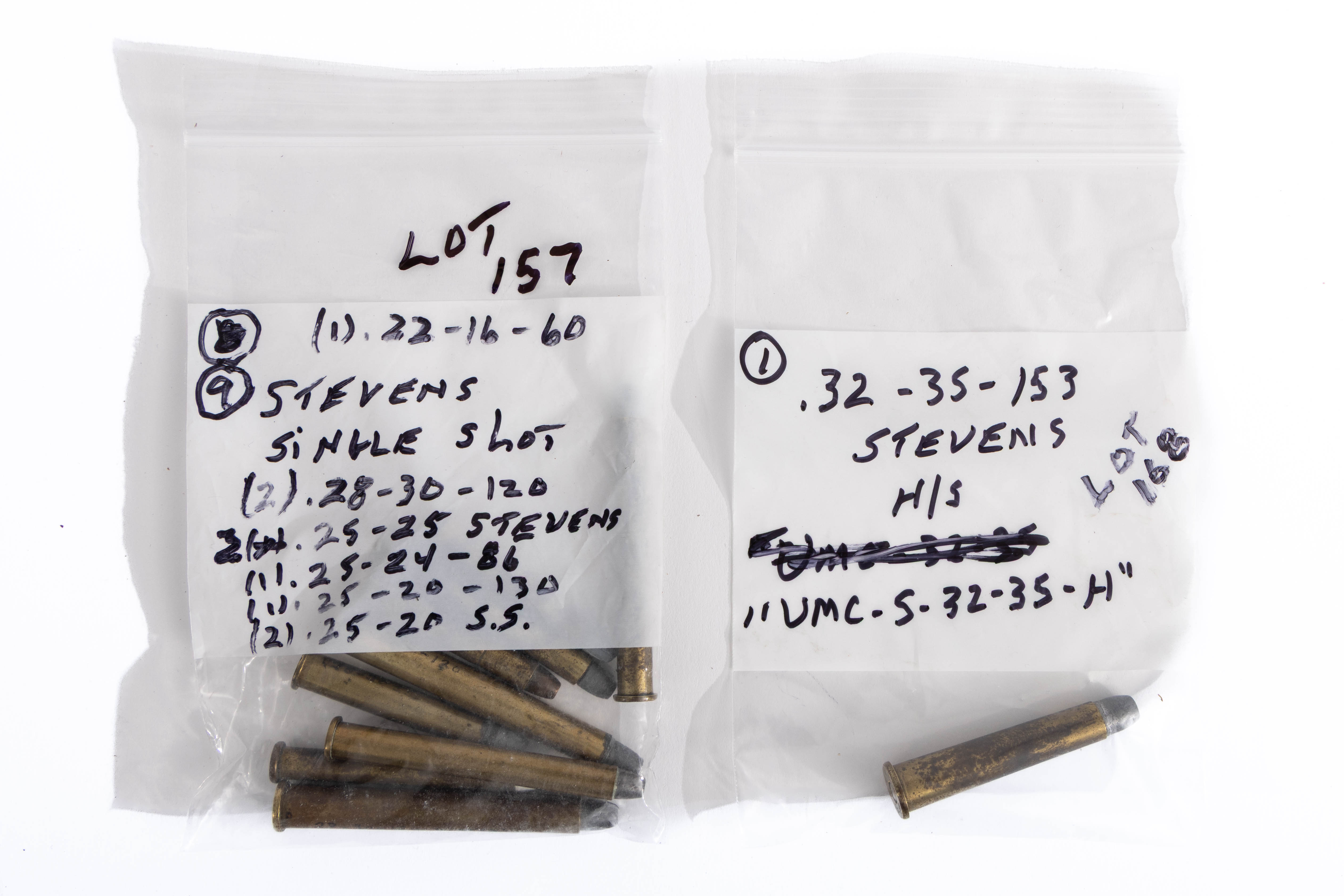 10 Rounds Antique Stevens Single Shot Cartridges Assorted Ammunition ...