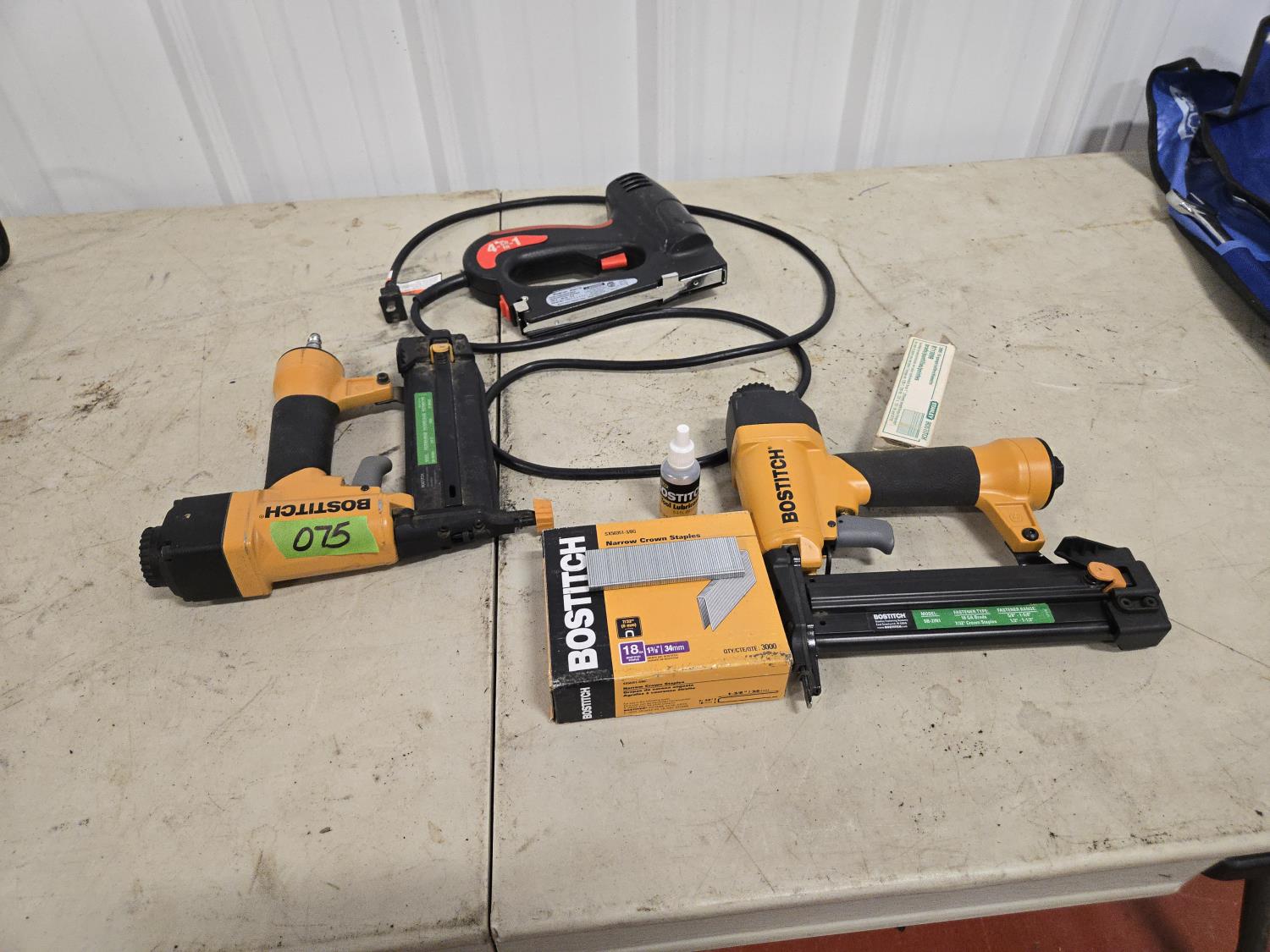 Bostitch Brad Nailer, Bostitch Crown Stapler, Snap On 4 in 1 Electric ...