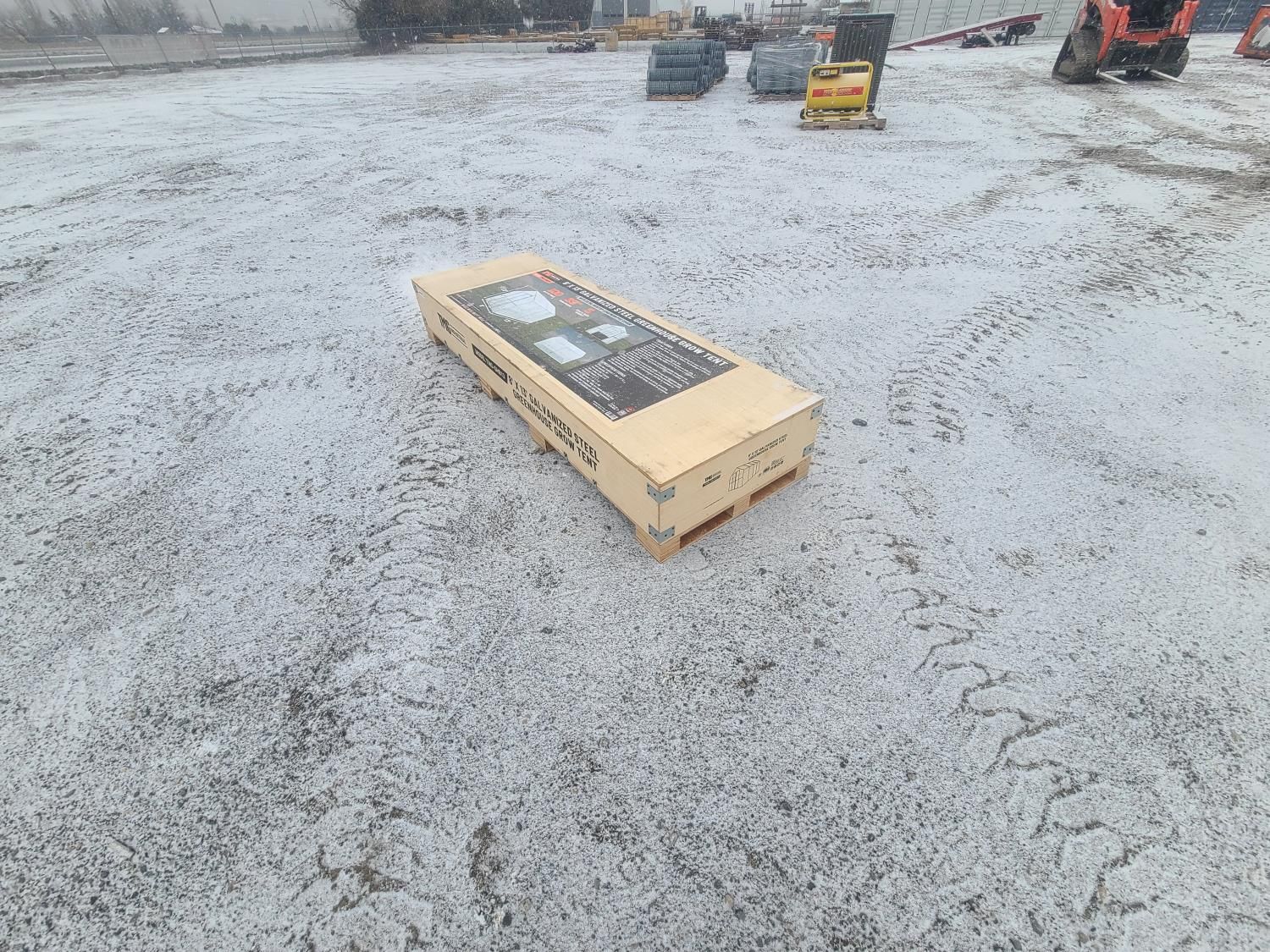 TMG Industrial TMG-GH813 8 Ft X 13 Ft Galvanized Frame Greenhouse Grow ...