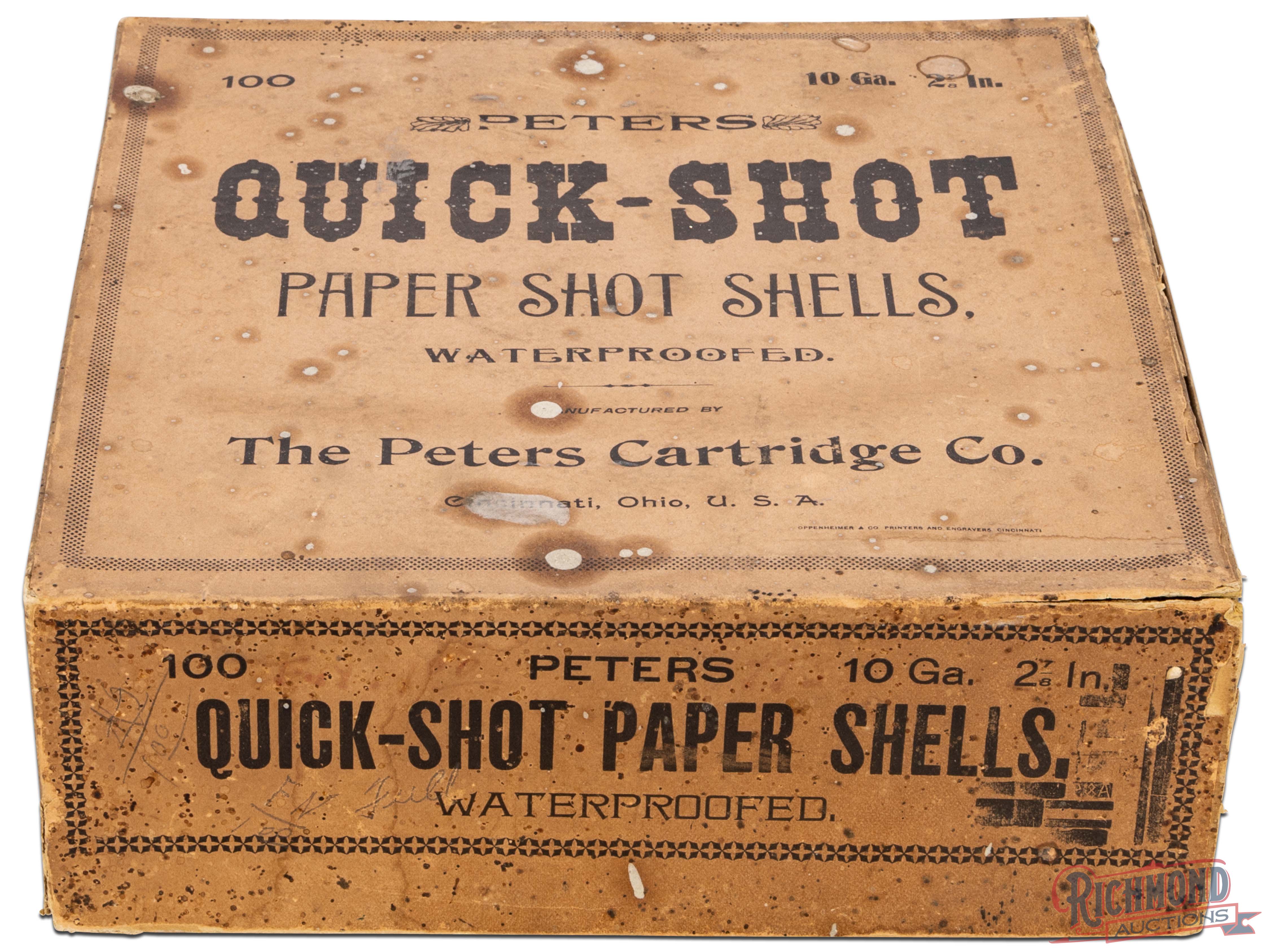 Peters Quick Shot 100 Count Primed Empty Paper Shells 10 Ga Two Piece ...