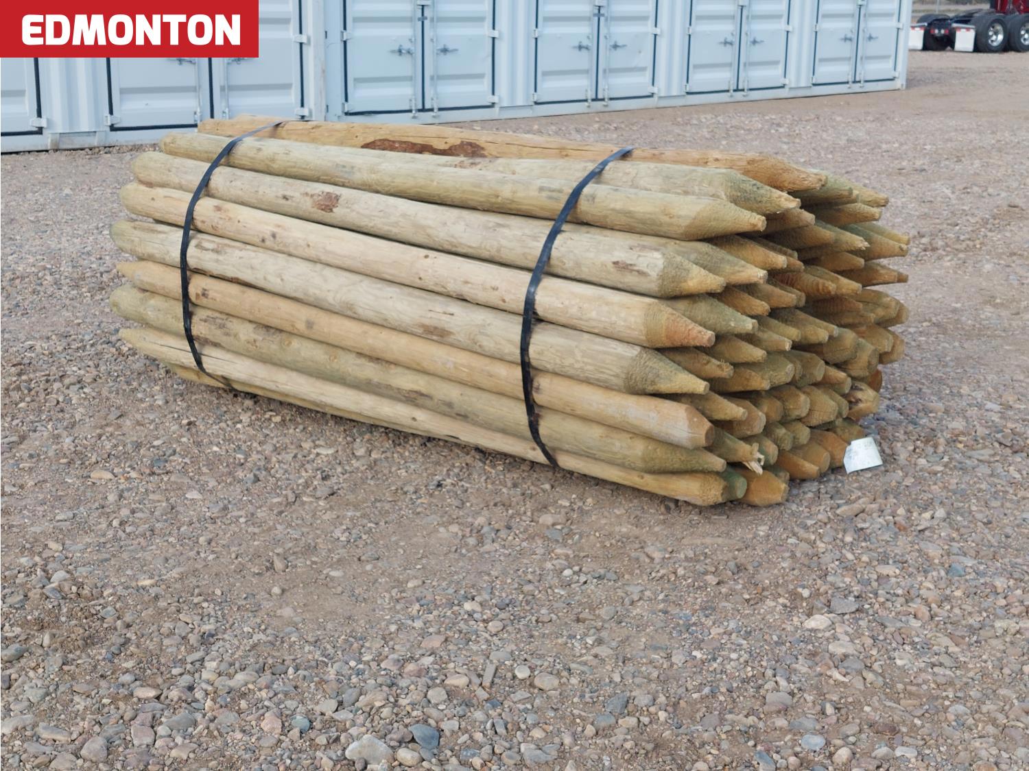 (70) 4-5 Inch X 8 Ft Treated Fence Posts [25FI10791-017]