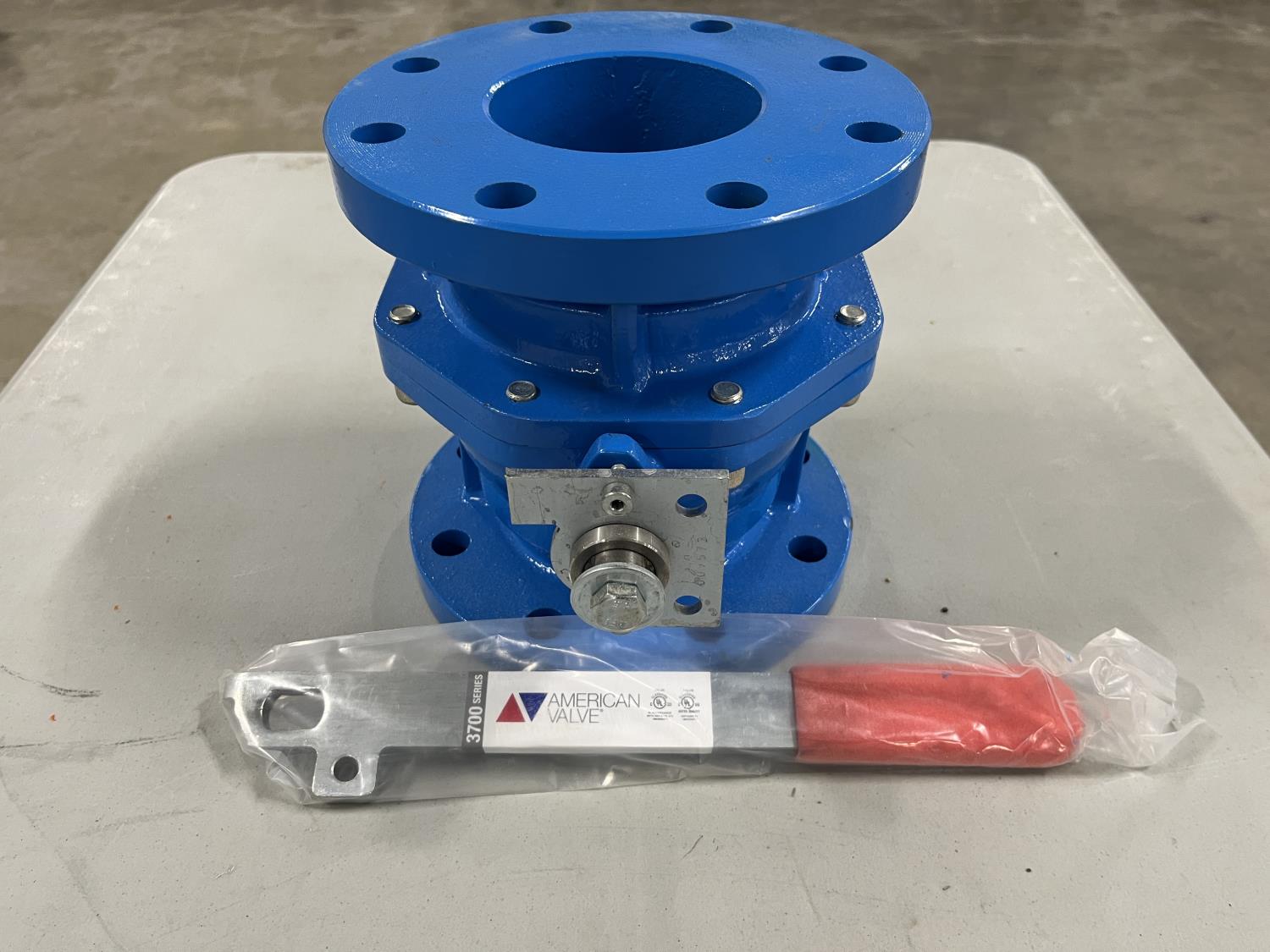 American Valve 3700 (2) Cast Iron Flanged End Ball Valve (Unused ...