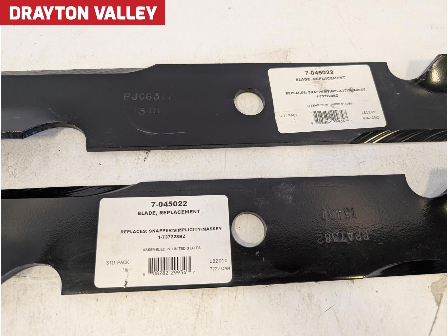 (2) 16 Inch Lawn Mower Blades (Unused) [25GB10015-007] | Team Auctions