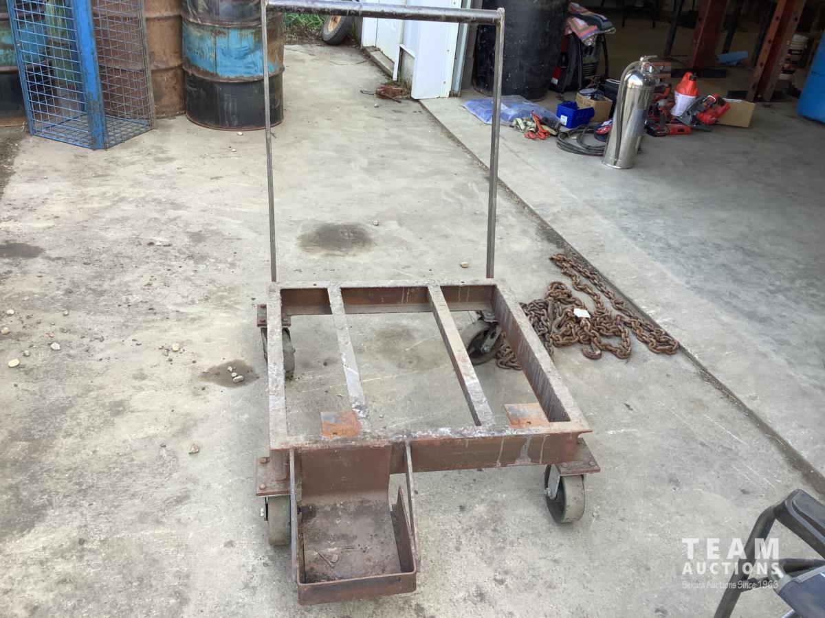 Steel Frame Cart On Wheels. [23FL05001-061] | Team Auctions