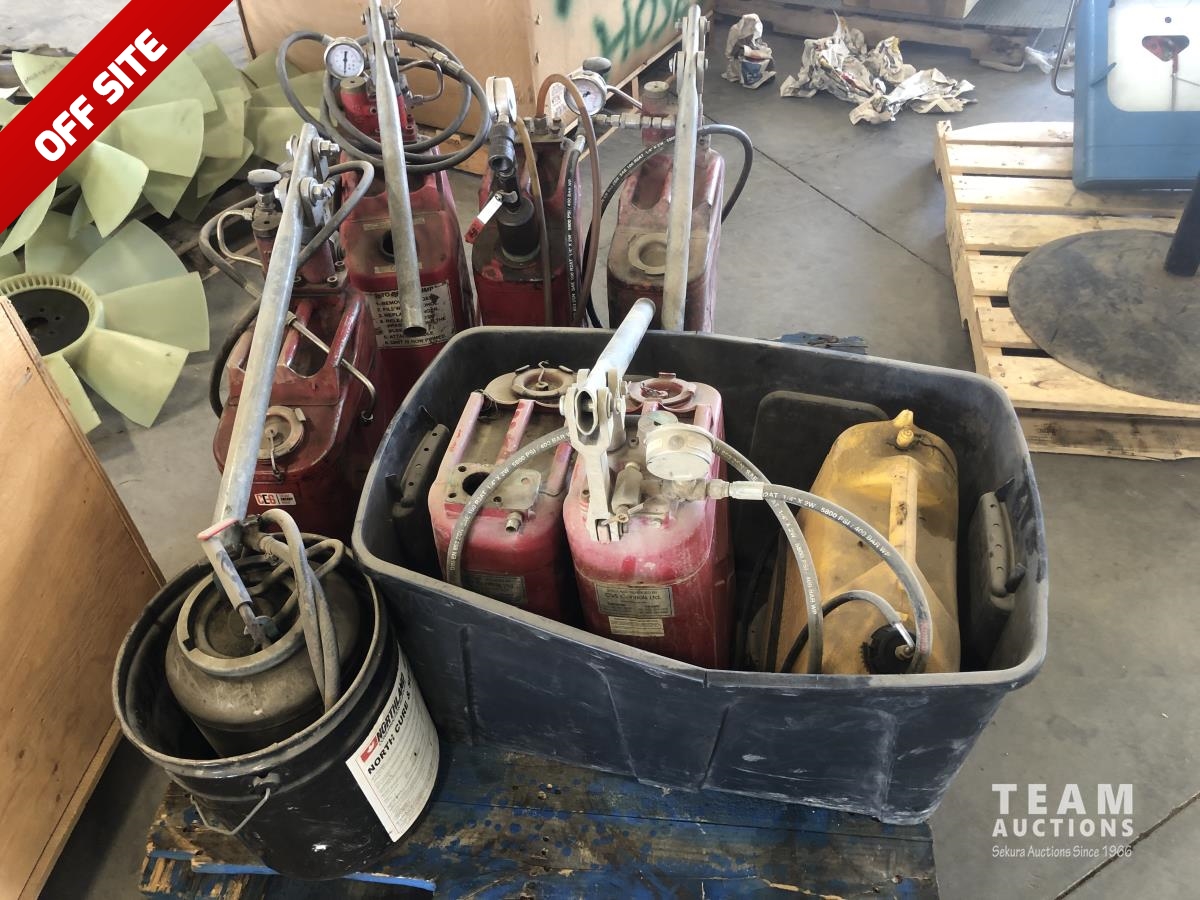(6) Methanol Pumps, Jerry Can and Sprayer [23HA08001-073] | Team Auctions