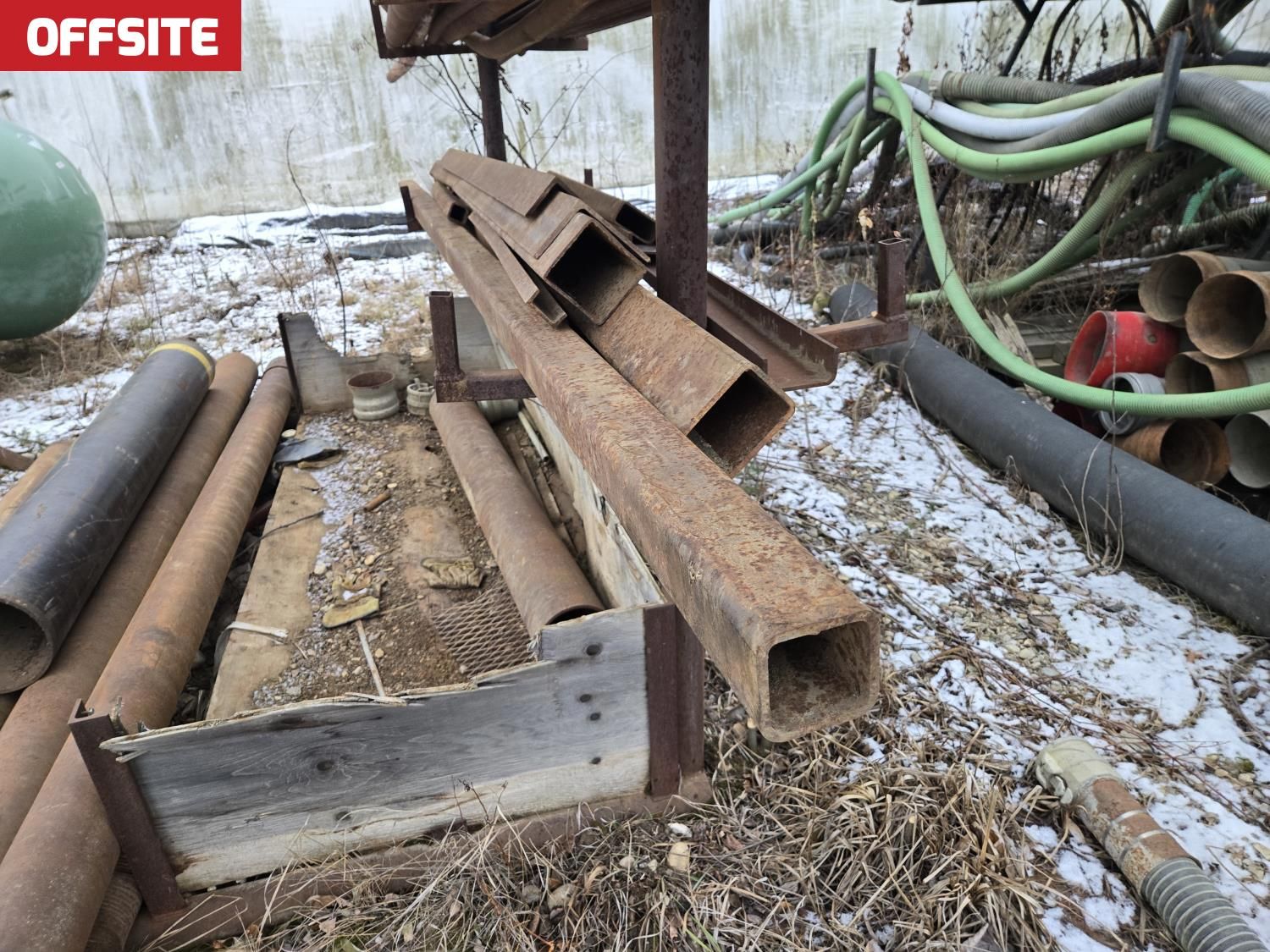 Metal Rack with Pipe, Grating & Structural Steel [25LC05010-019] | Team ...