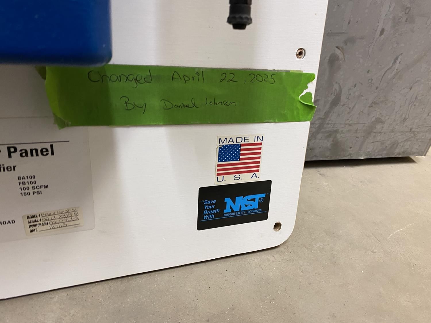 MST RP050 Compressed Breathing Air Purifier [25IO02002-725] | Team Auctions