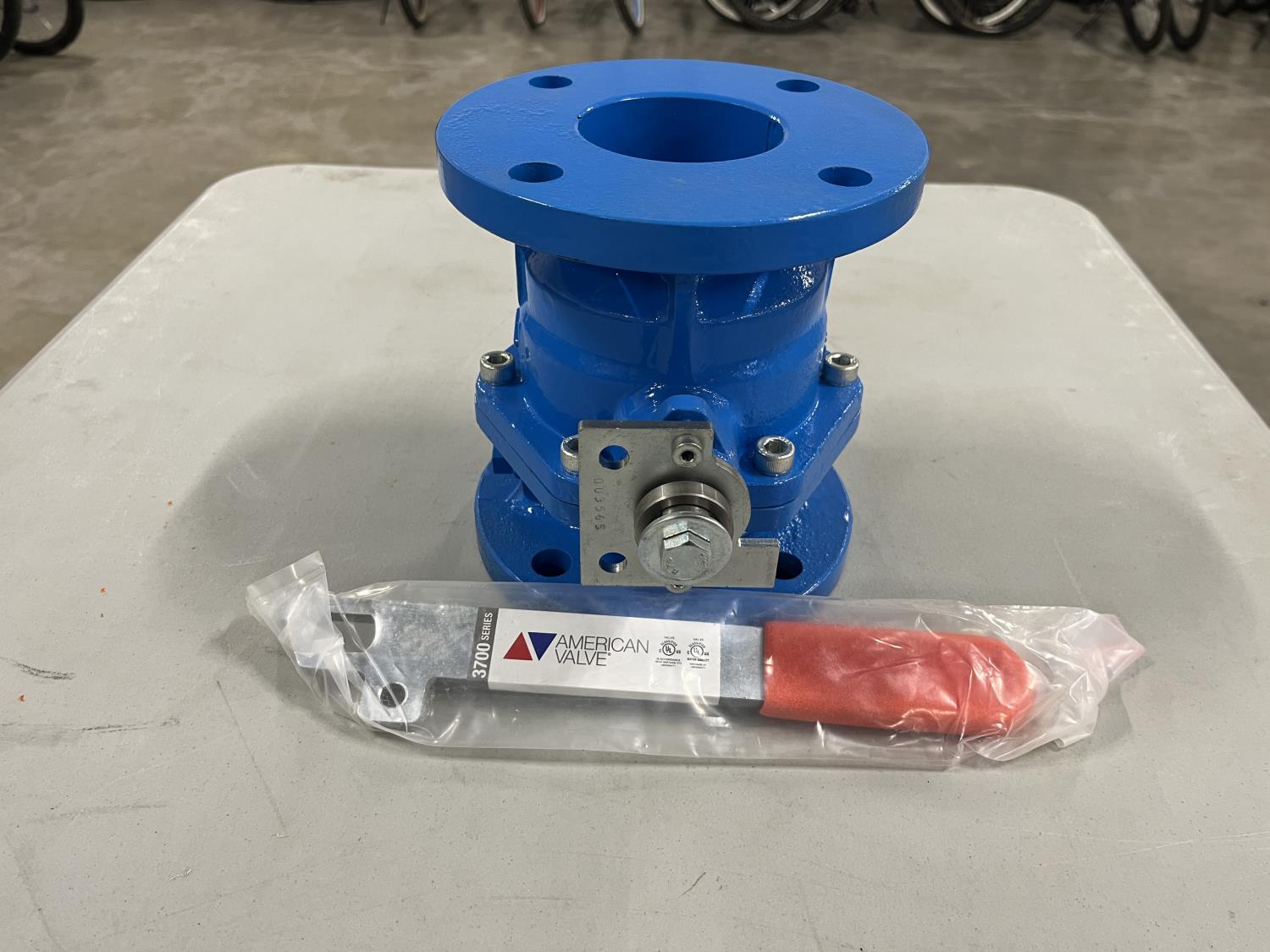 American Valve 3700 (2) Cast Iron Flanged End Ball Valve (Unused ...