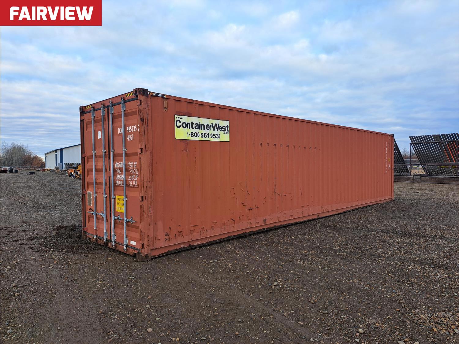 40 Ft High Cube Shipping Container [25KC07012-007] | Team Auctions