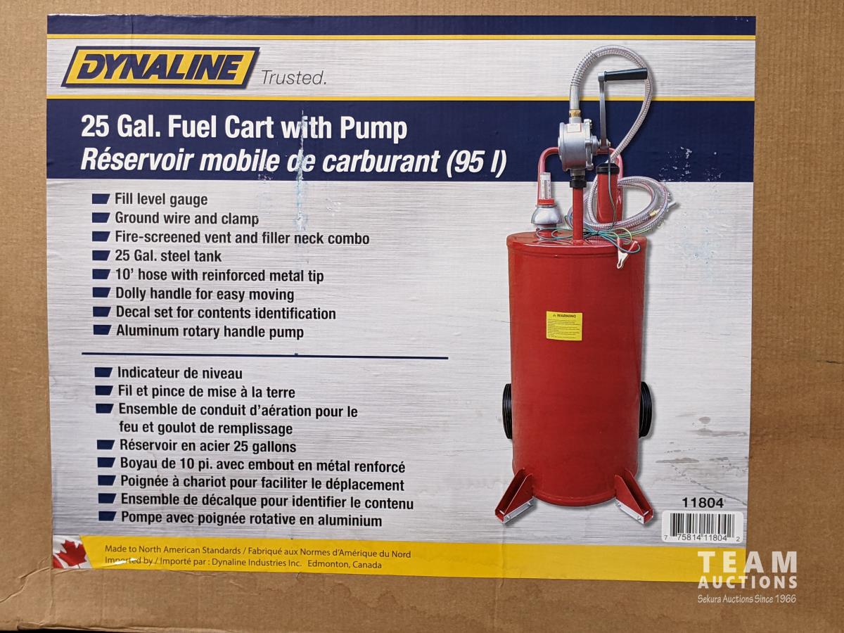 25Gal Fuel Cart with Pump (Unused) [23JB05001-014] | Team Auctions