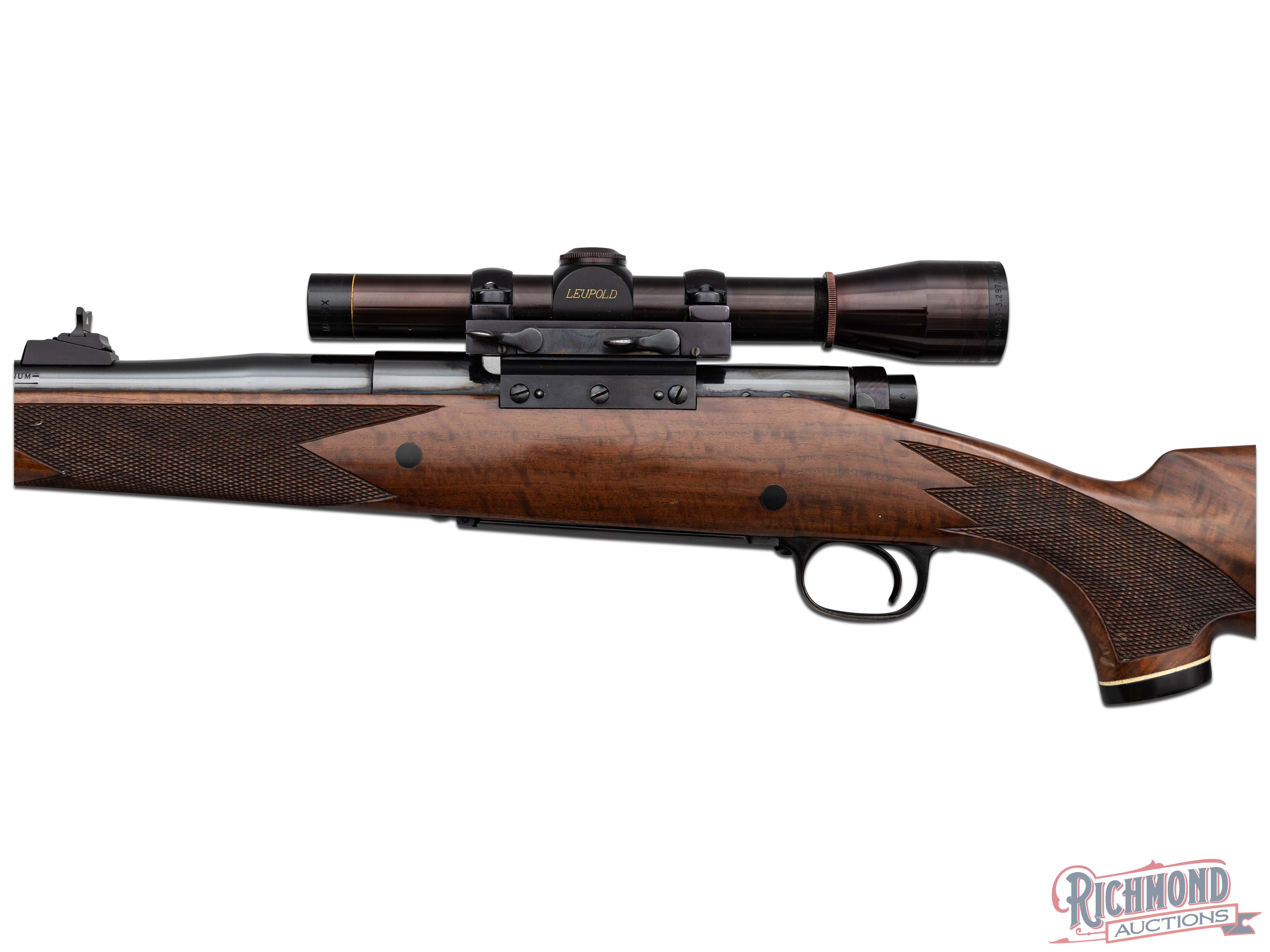 Winchester Super Grade Model 70 Bolt Action Rifle in 375 H&H Caliber ...