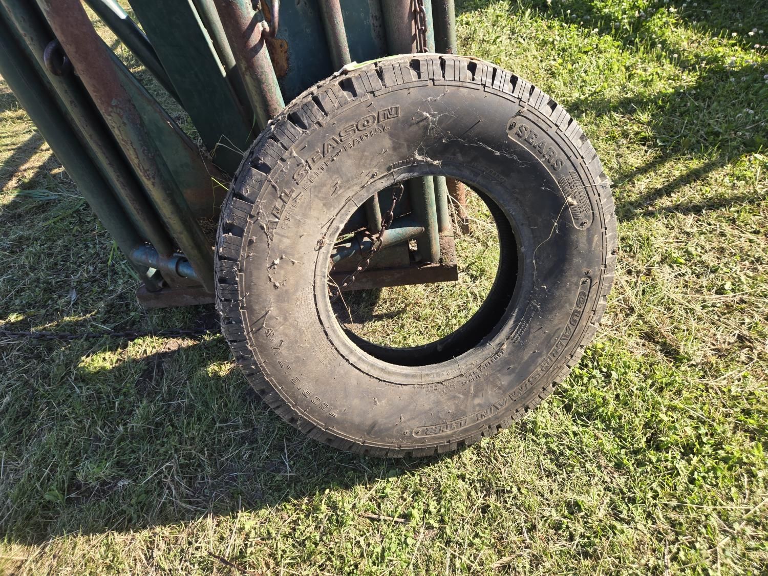 (2) Sears 7.50R16 Tires (Unused) [25GJ05001-105] | Team Auctions