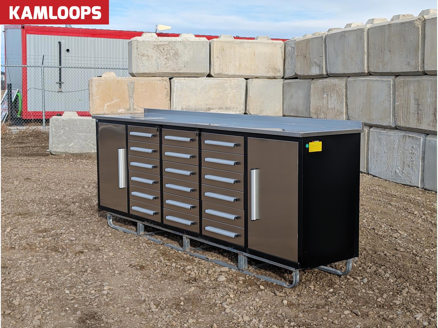 Steelman 10Ft-18D 10 Ft 18 Drawer 2 Cabinet Stainless Steel Work Bench ...