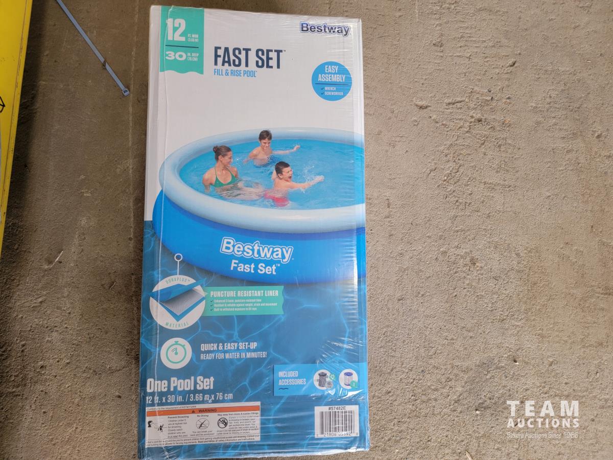 Bestway 12 Ft Fast Set Fill and Rise Pool (Unused) [23GC05014-266 ...