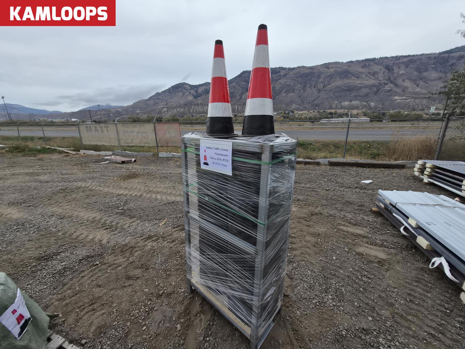 (90) Fluorescent Safety Traffic Cones (Unused) [26FC54996-052] | Team ...