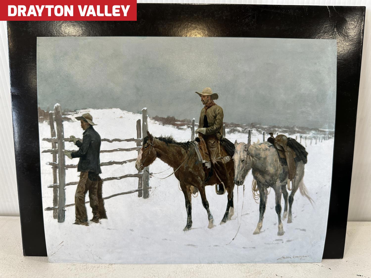 Frederic Remington 1885 " The Fall of the Cowboy" 10 Inch X 8 Inch ...