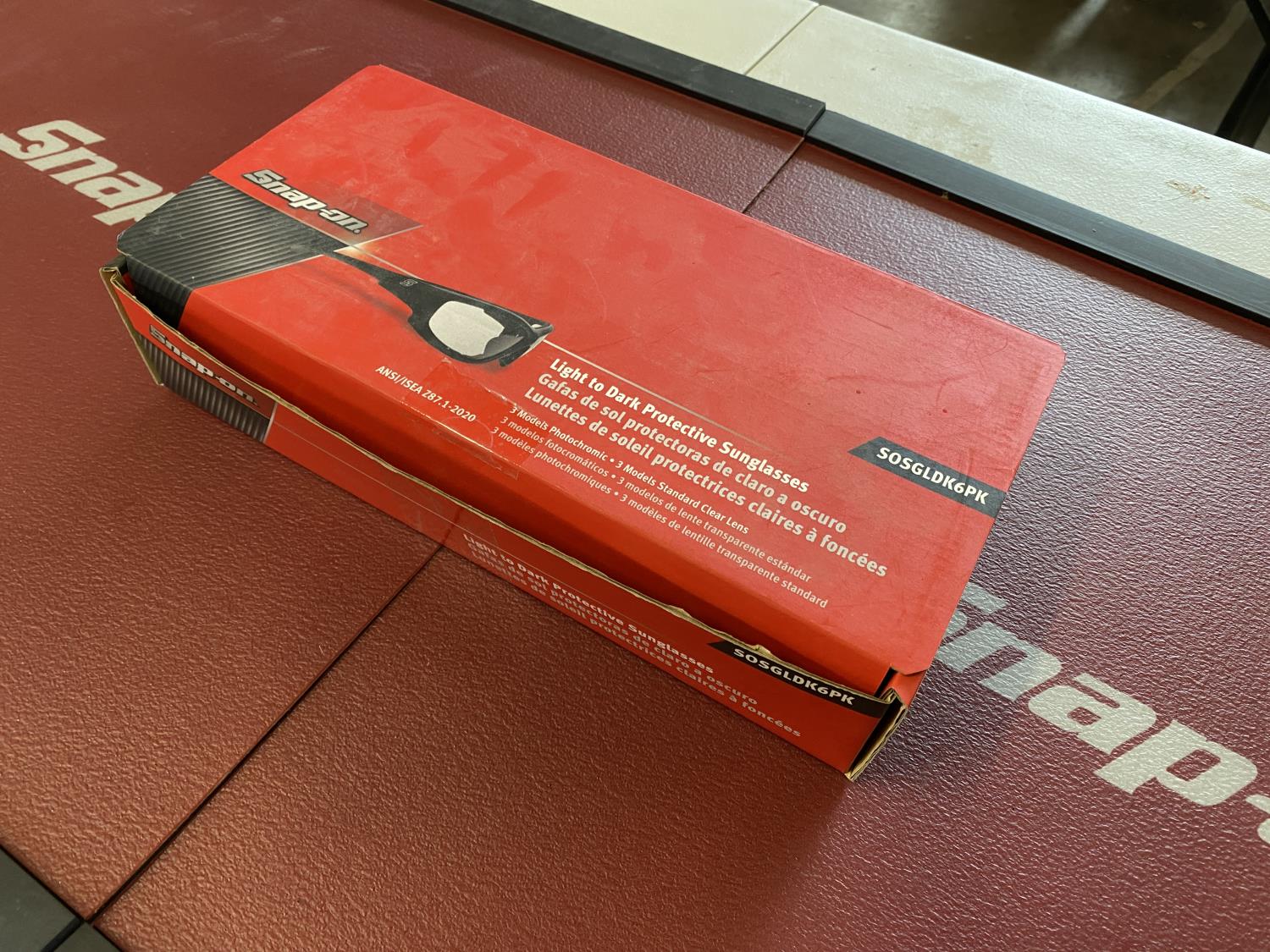 Qty of (6) Snap-on Safety Glasses (Unused) [25IP02003-146] | Team Auctions