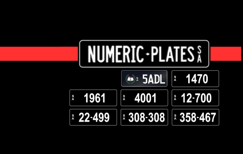 Online Auction - Exclusive Numeric Plate Collection Featuring 5ADL ...