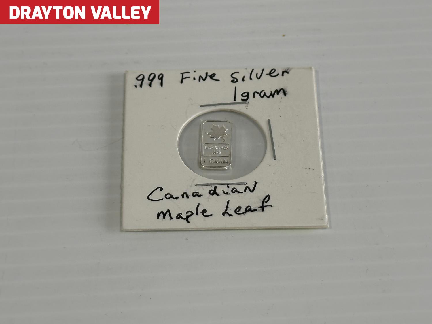 Canadian .999 Fine Silver 1 Gram Token - Maple Leaf [25LC10009-002 ...