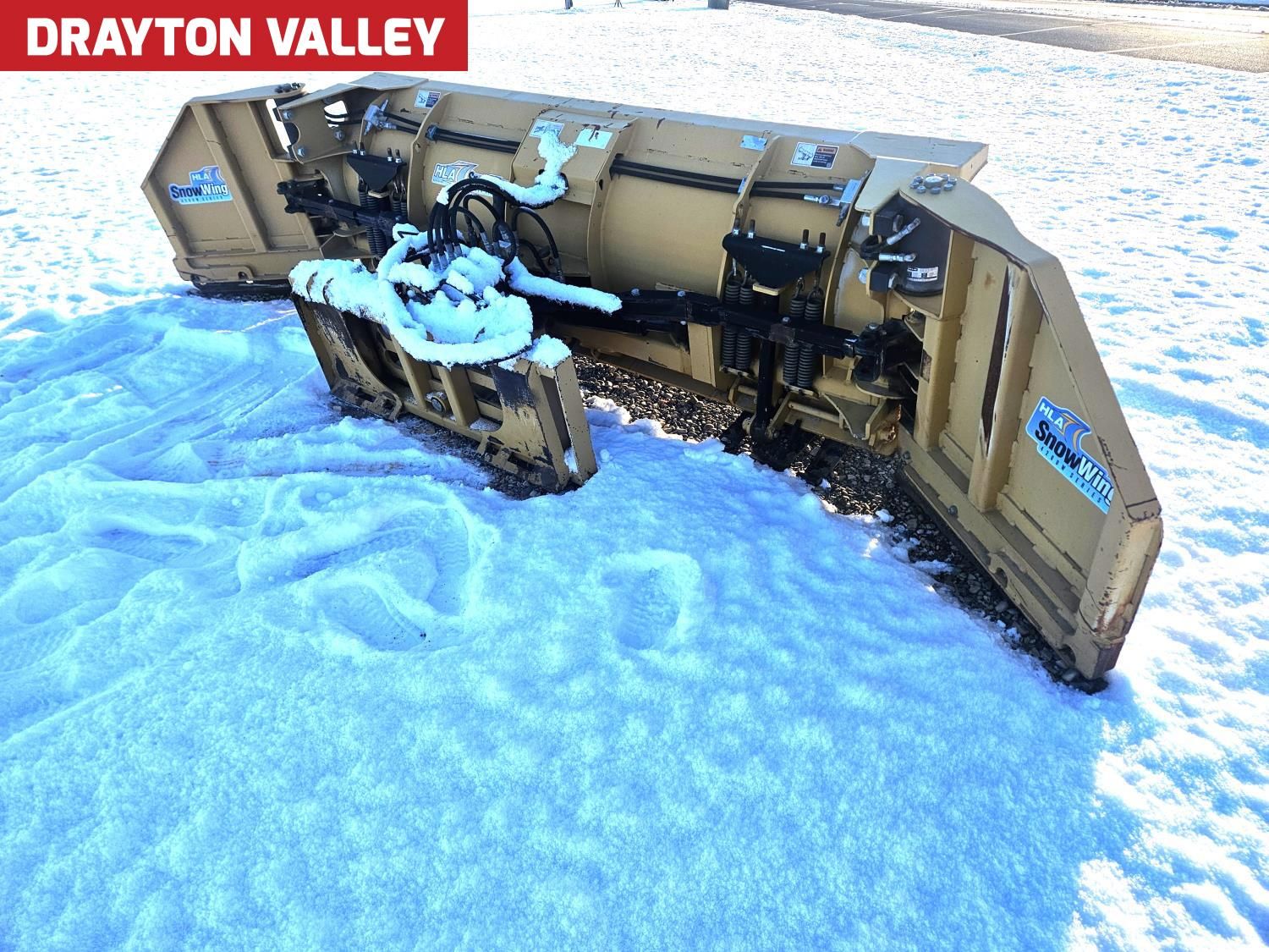 HLA Snow Wing 4200W Series 8 Ft Snow Plow with Hydraulic Wings ...