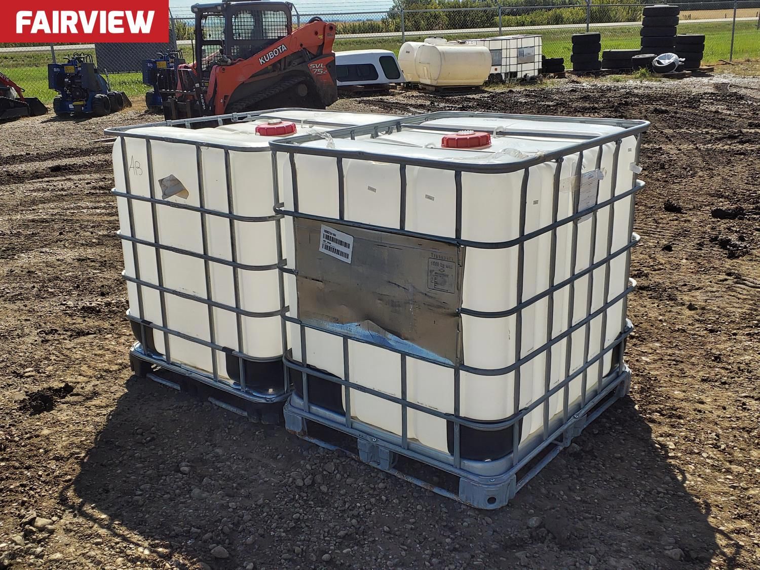 (2) 1000 Liter Non Potable Water Totes [25IE06008-002] | Team Auctions