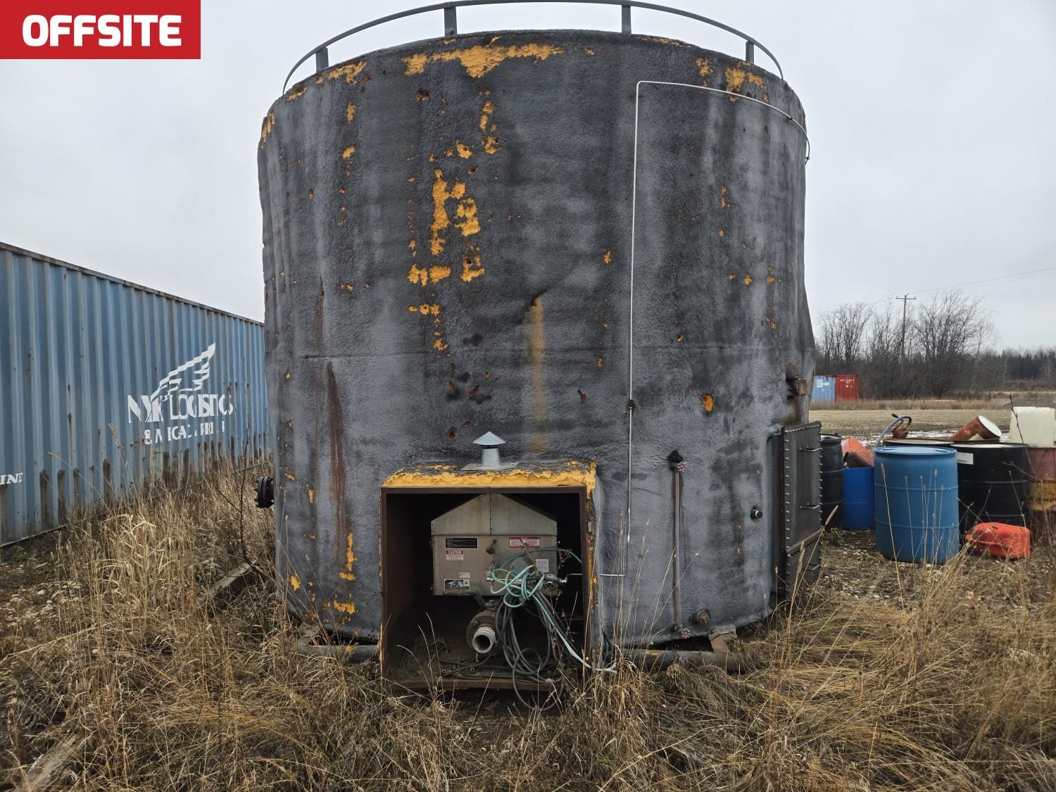 28 Cube Insulated Oilfield Tank On Skid [25LB05010-002] | Team Auctions