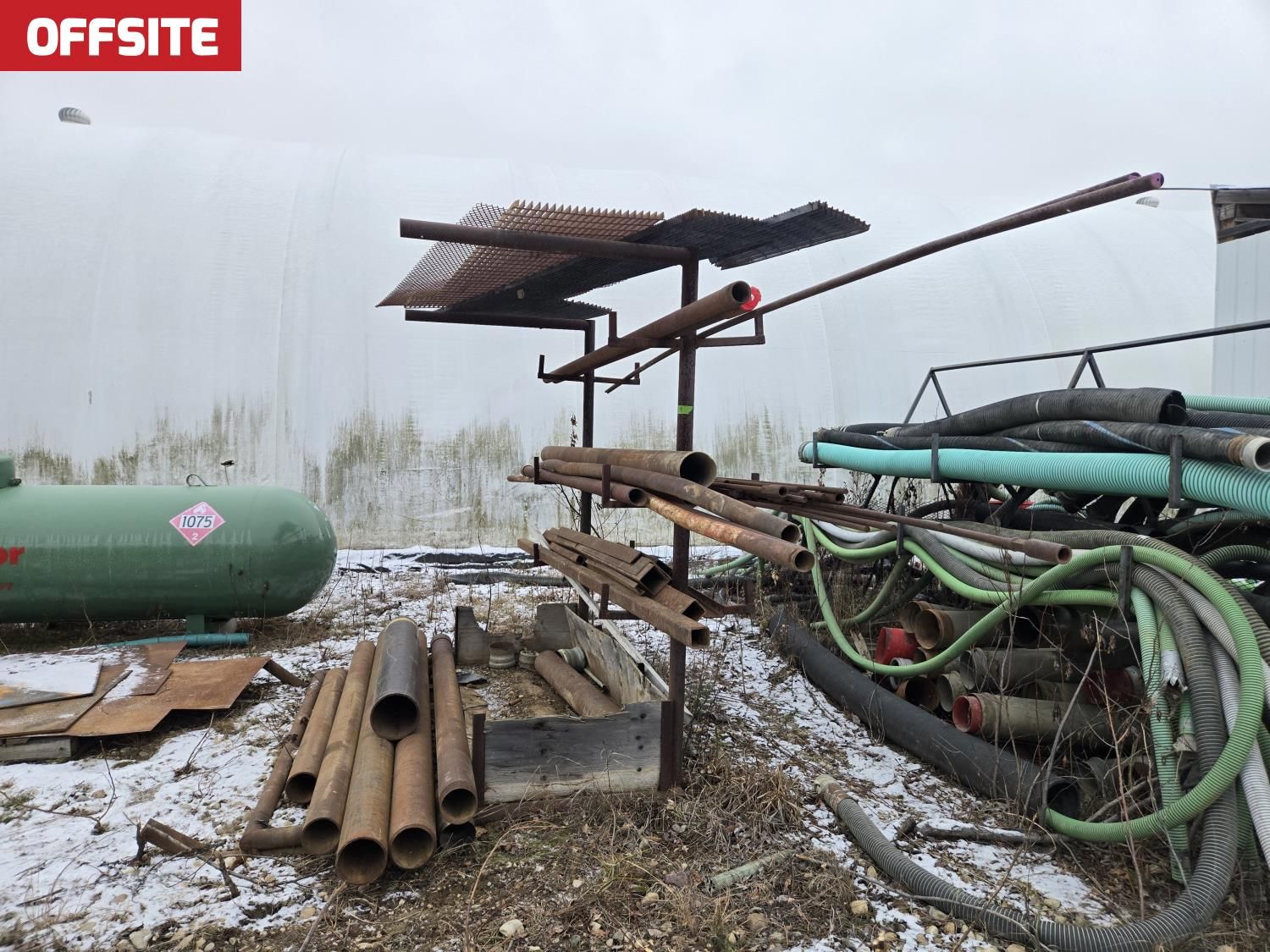 Metal Rack with Pipe, Grating & Structural Steel [25LC05010-019] | Team ...