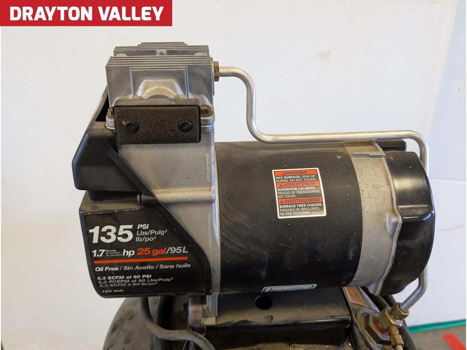 Pro Air II 25 Gallon Air Compressor and Hose Reel [25ID10009-001 ...