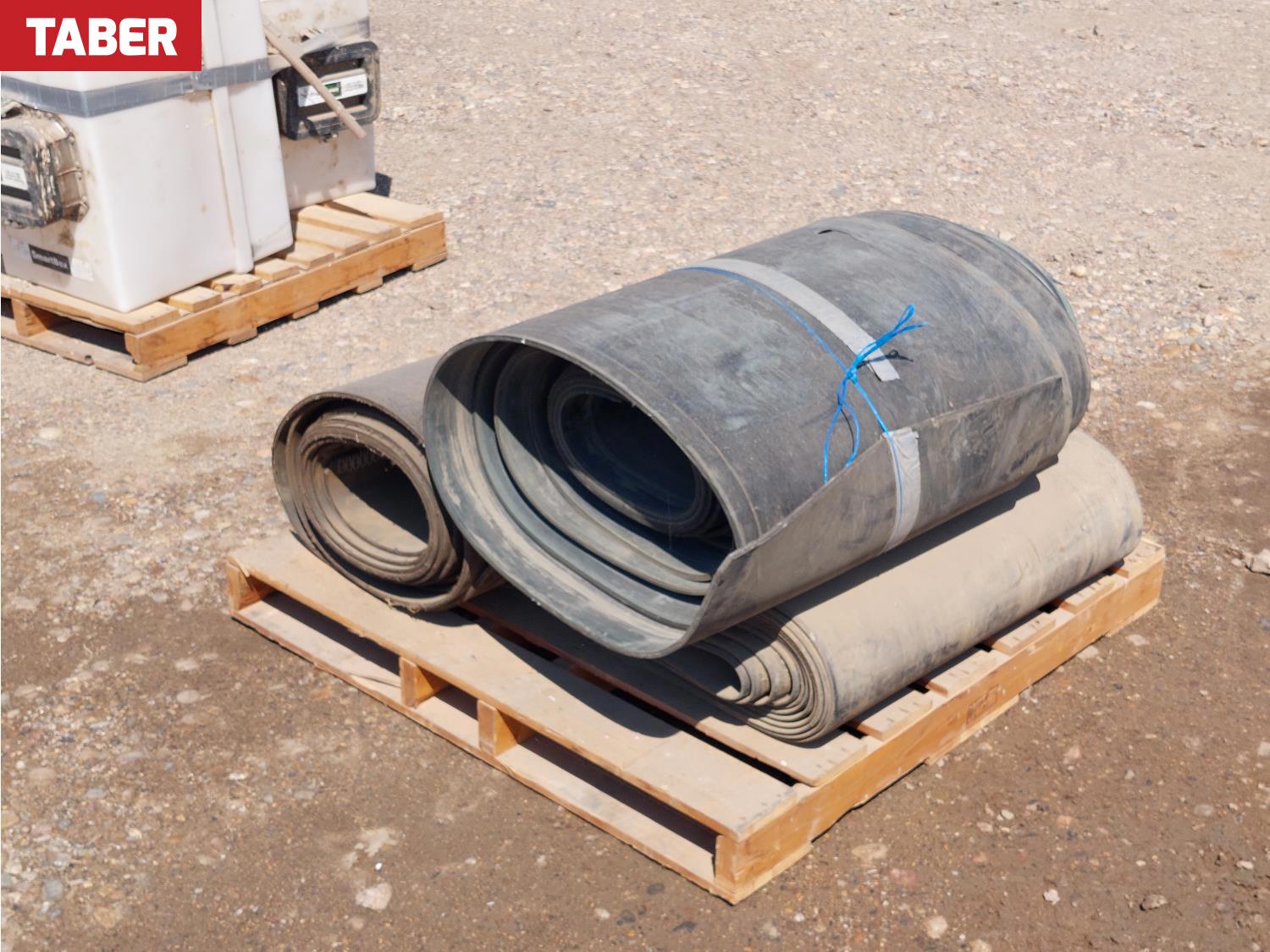 Qty of (3) Misc Rubber Belting Rolls [25IH02021-004] | Team Auctions