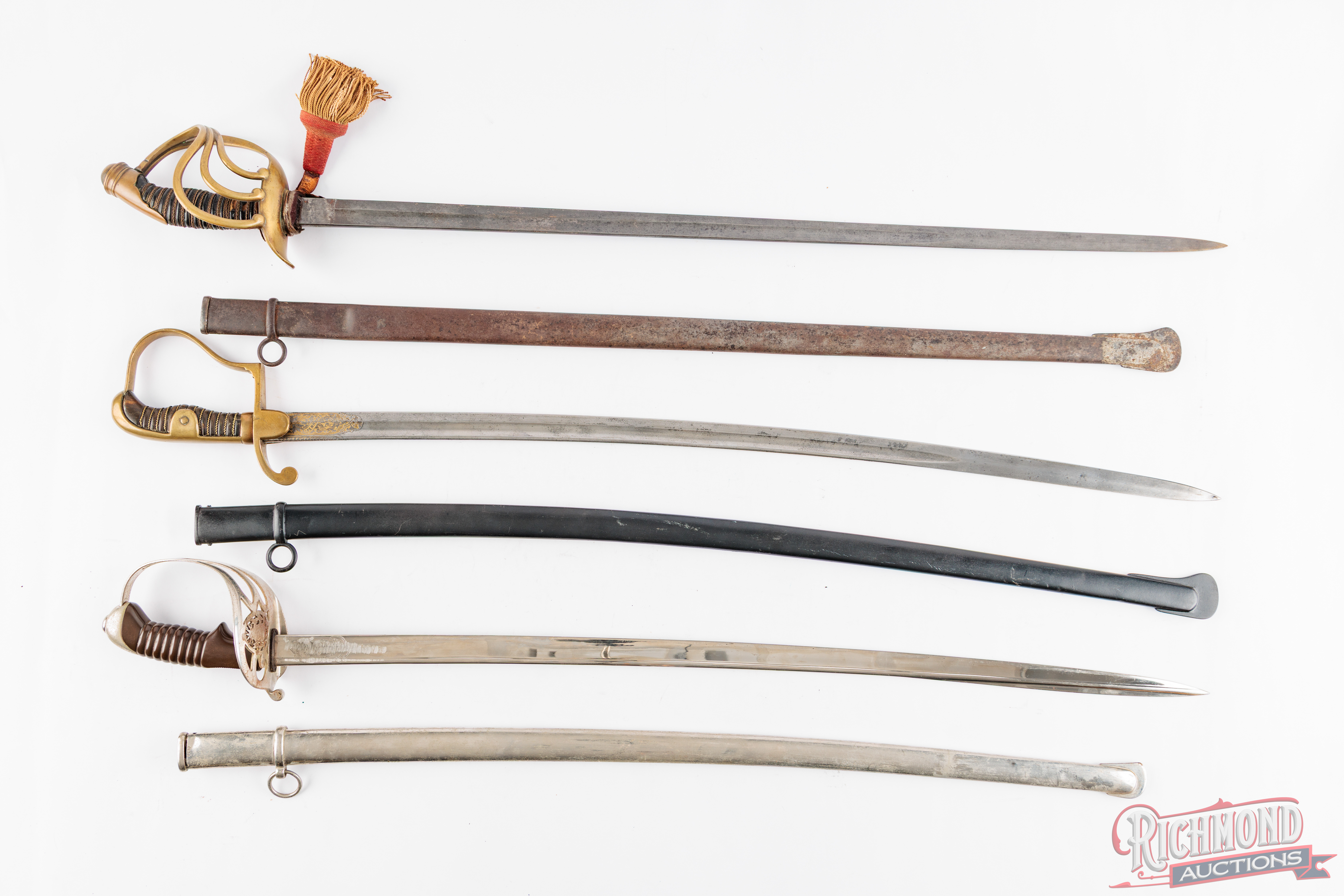Three Vintage Swords With Scabbards | Richmond Auctions