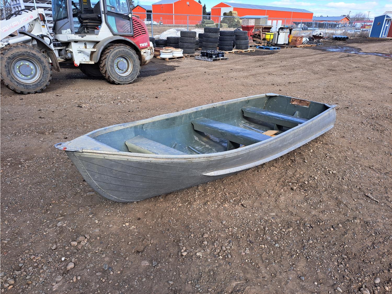 Aluminum 12 Ft Boat with Paddles and Anchor [24DB07029-005] | Team Auctions