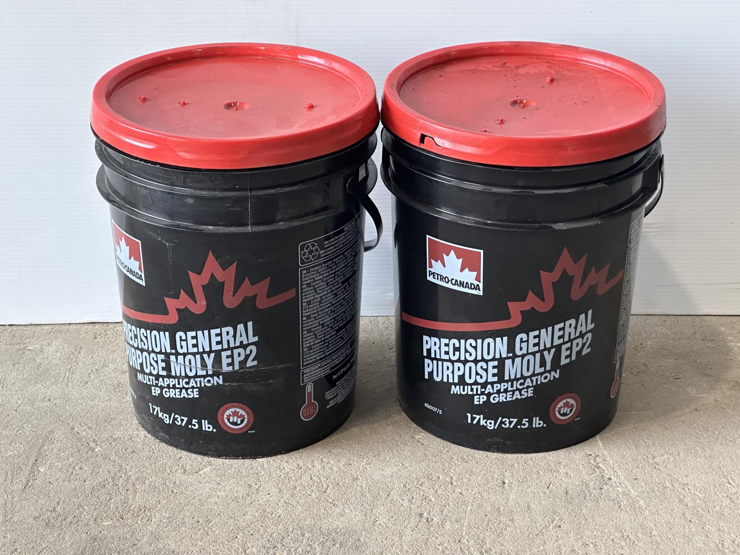 (2) Pails of Precision General Purpose Moly EP2 Grease (Unused ...